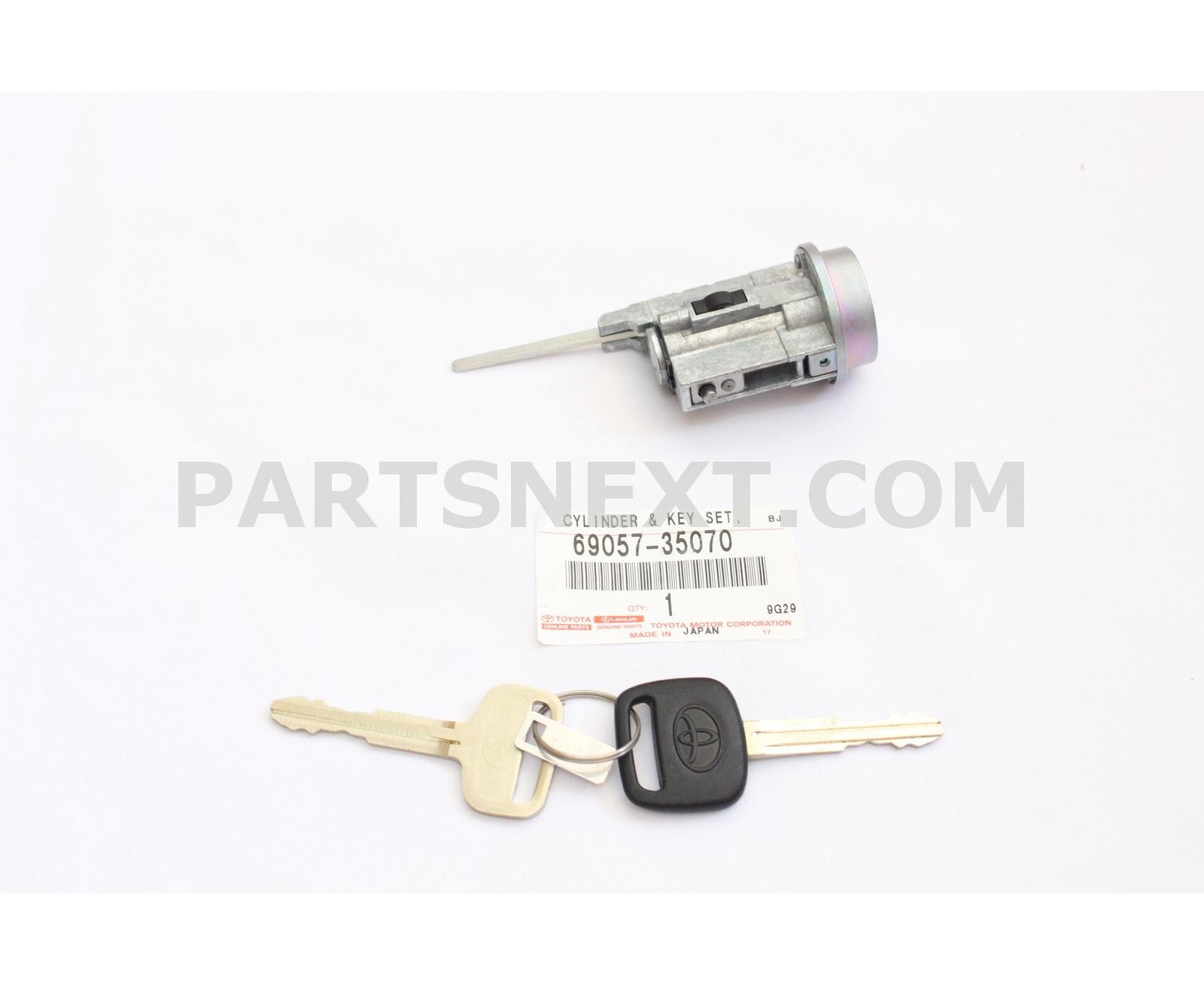 Toyota :: 69057-35070 CYLINDER & KEY SET, IGNITION SWITCH LOCK