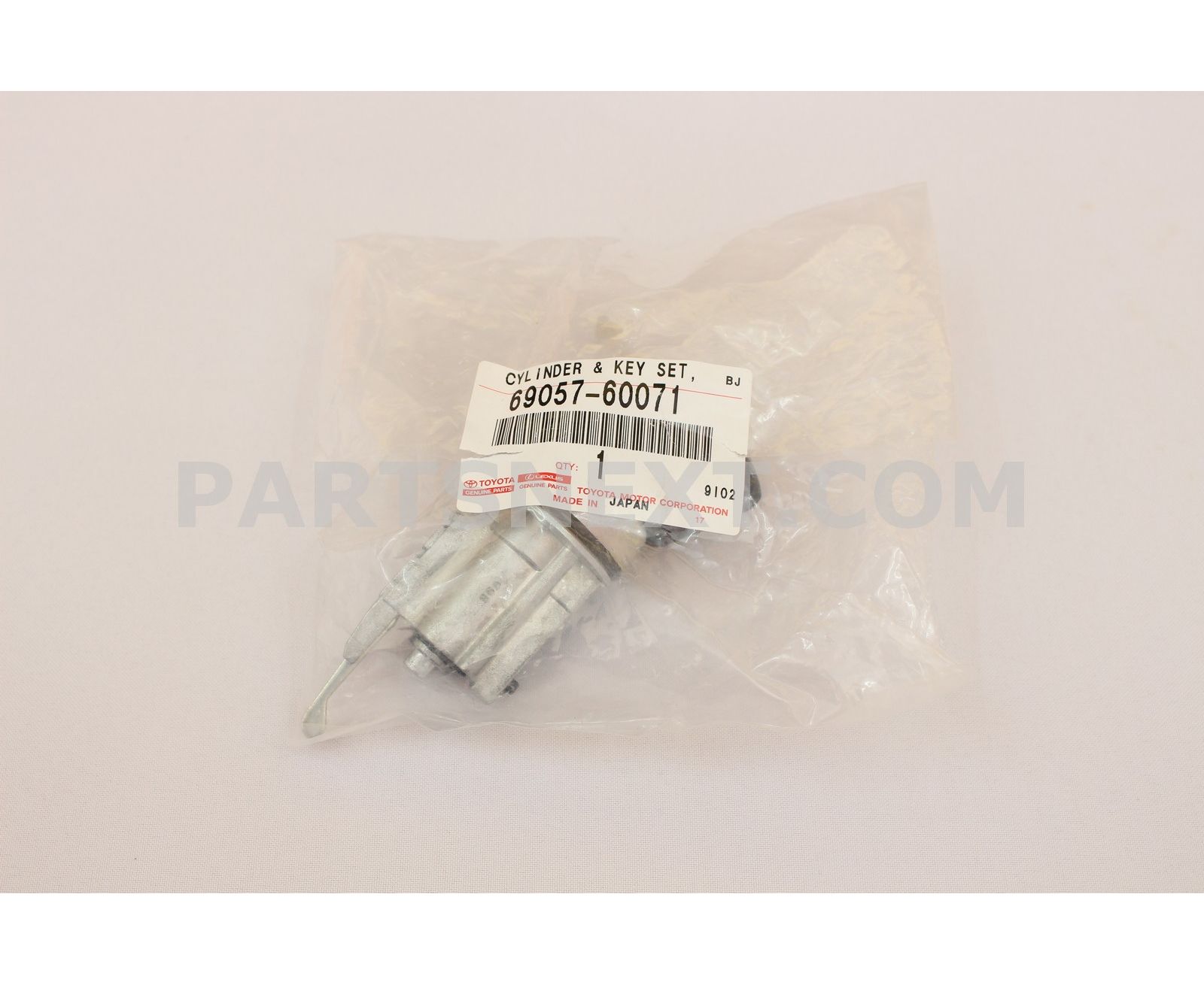 Toyota :: 69057-60071 CYLINDER & KEY SET, IGNITION SWITCH LOCK