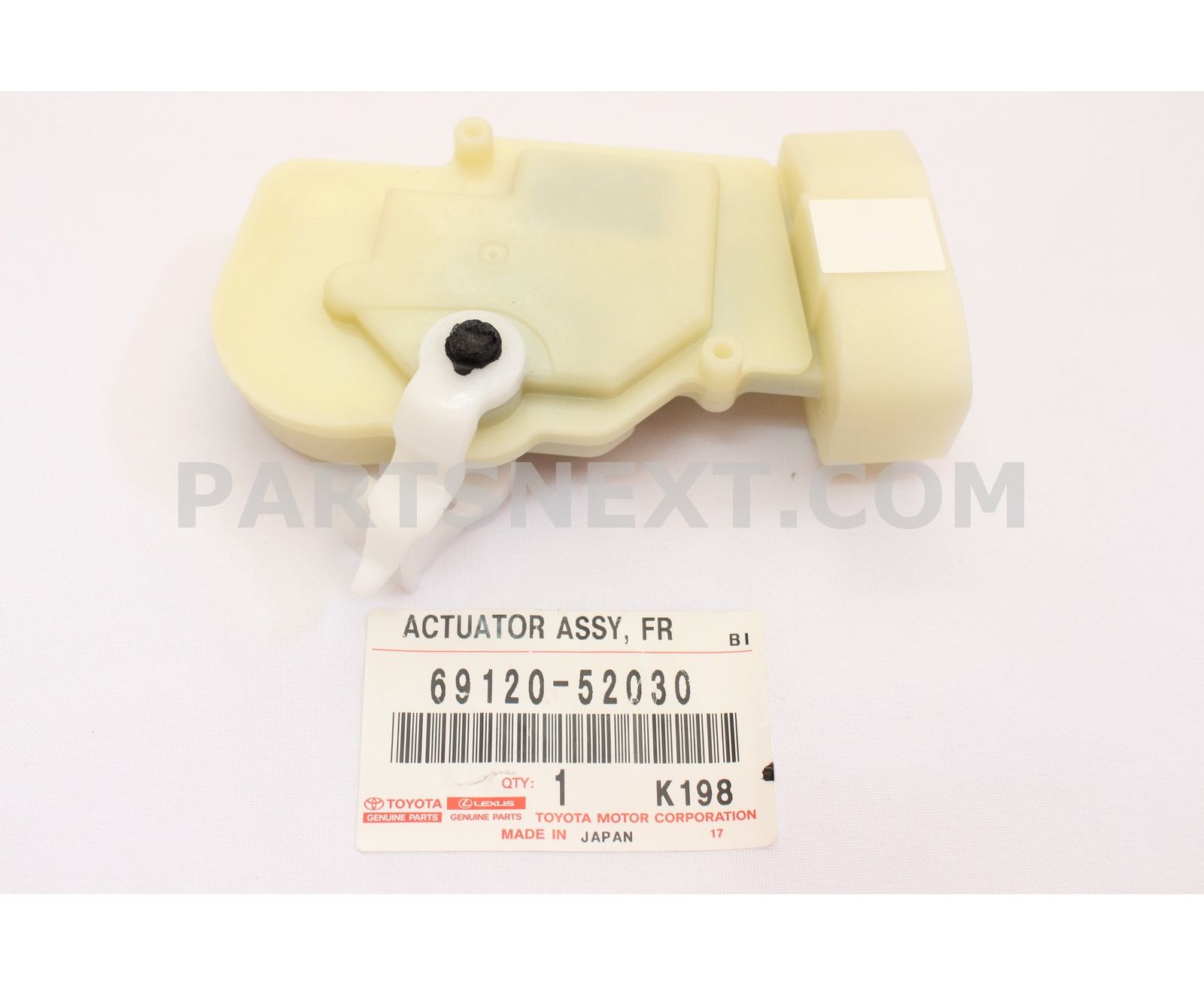 Toyota :: 69120-52030 ACTUATOR ASSY, FRONT DOOR LOCK, LH