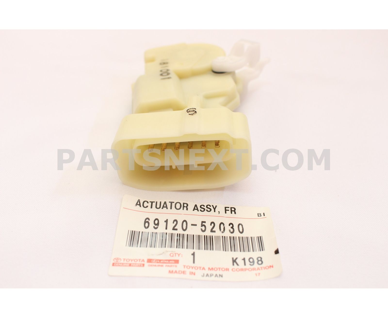 Toyota :: 69120-52030 ACTUATOR ASSY, FRONT DOOR LOCK, LH