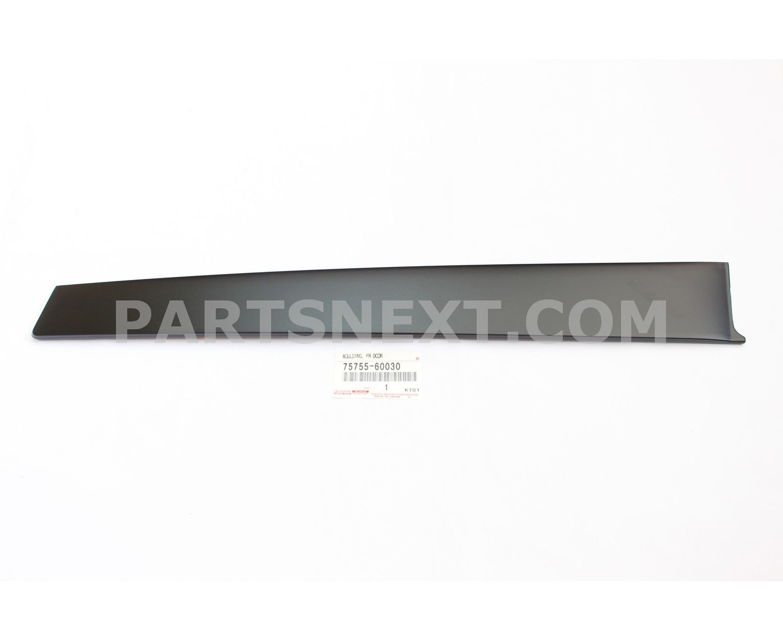 Toyota :: 75755-60030 MOULDING, FRONT DOOR WINDOW FRAME, REAR RH