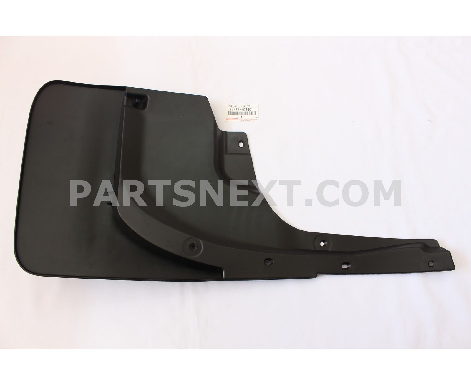 Toyota :: 76626-60240 MUDGUARD, QUARTER PANEL, REAR LH