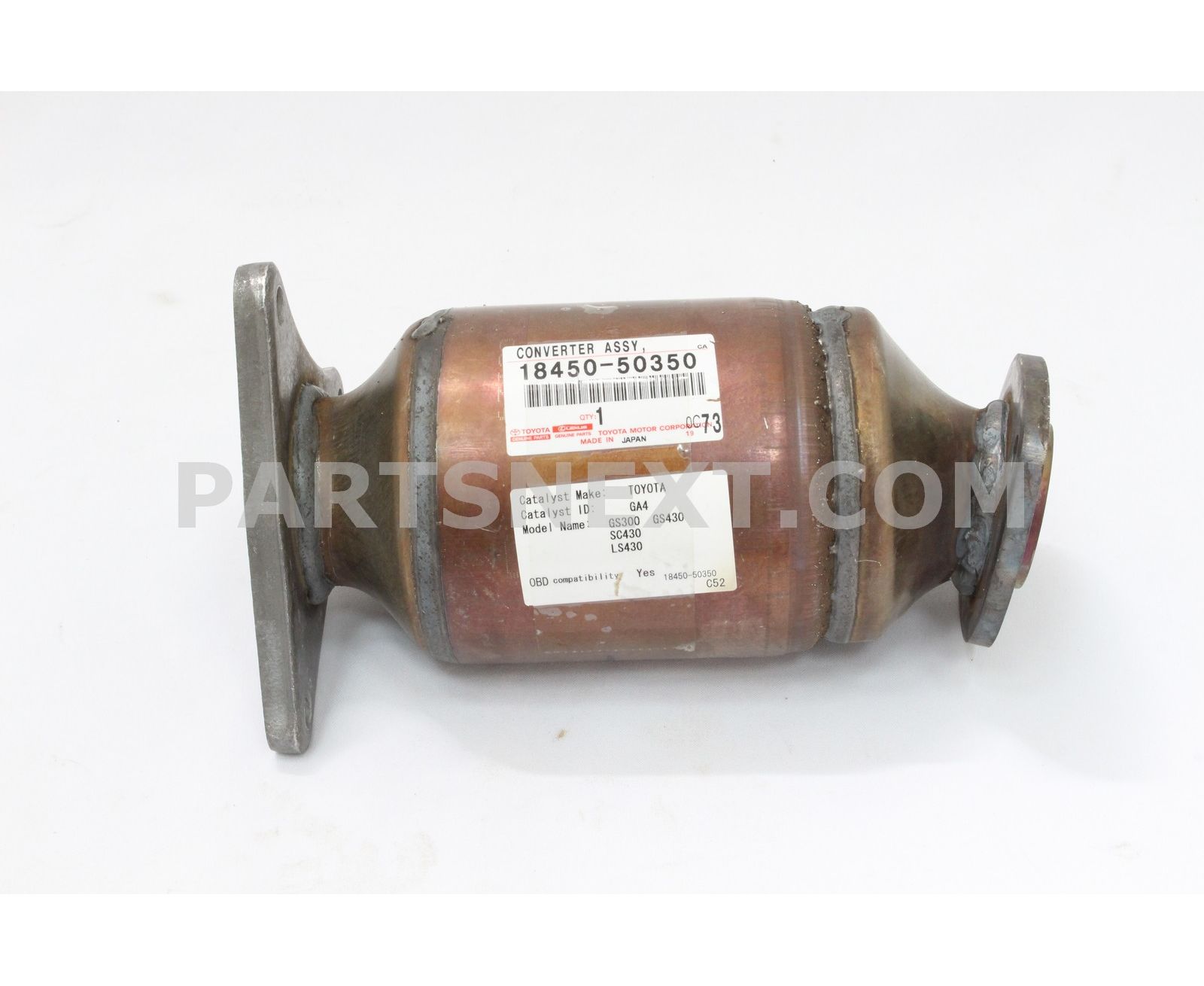 Toyota :: 18450-50350 CONVERTER ASSY, W/CATALYST