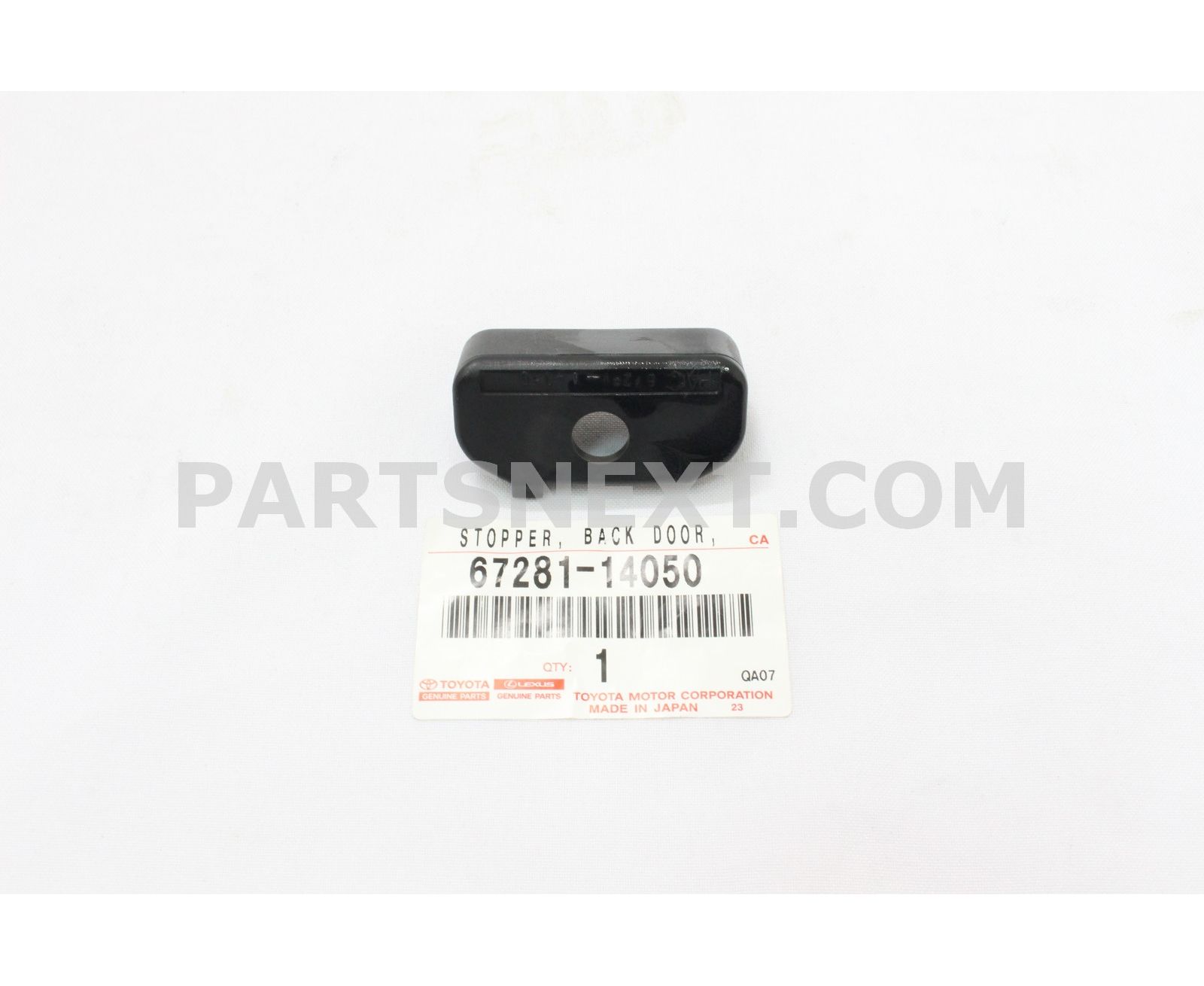 Toyota :: 67281-14050 STOPPER, BACK DOOR, LOWER