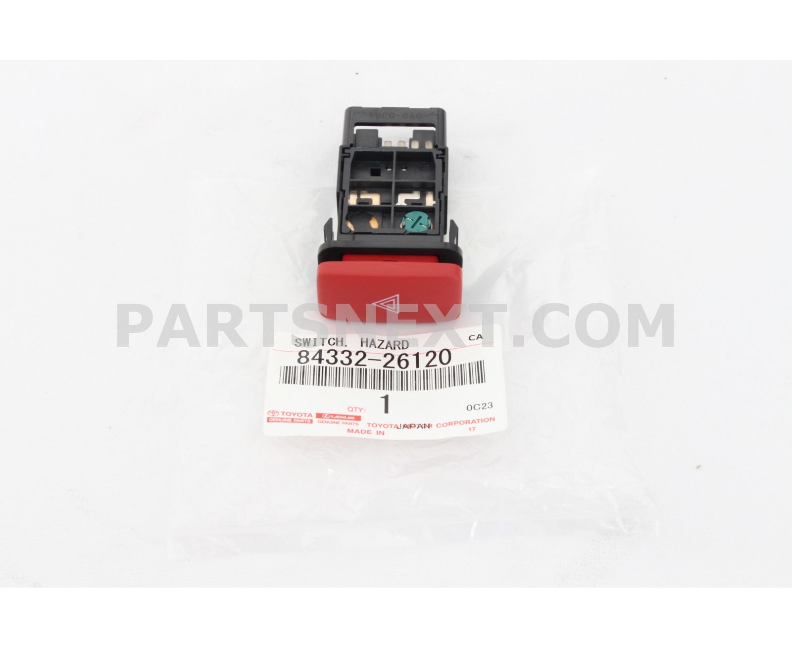 Toyota :: 84332-26120 SWITCH ASSY, HAZARD WARNING SIGNAL