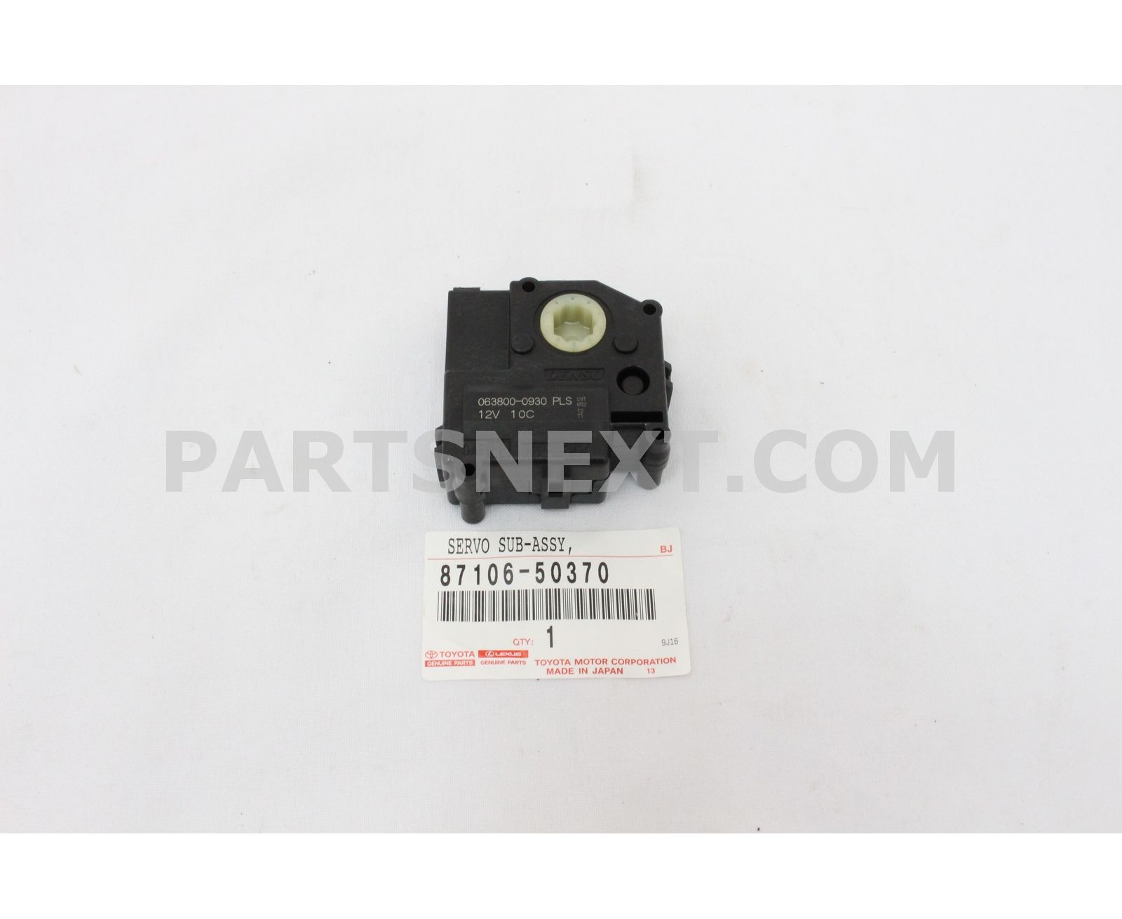 Toyota :: 87106-50370 DAMPER SERVO SUB-ASSY, AIR CONDITIONER RADIATOR, NO.1