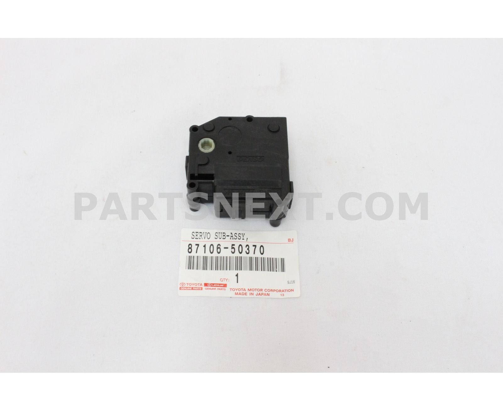 Toyota :: 87106-50370 DAMPER SERVO SUB-ASSY, AIR CONDITIONER RADIATOR, NO.1