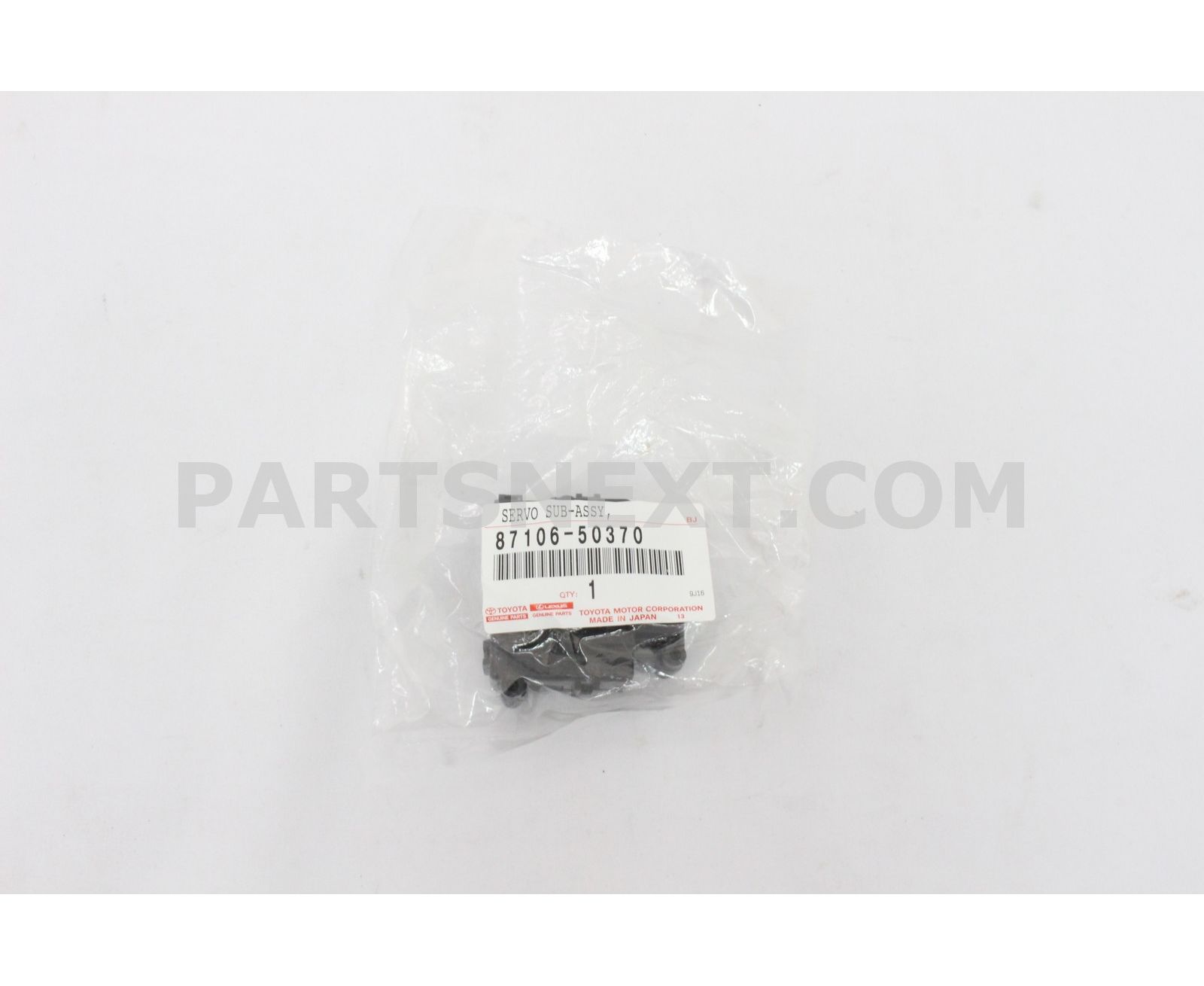 Toyota :: 87106-50370 DAMPER SERVO SUB-ASSY, AIR CONDITIONER RADIATOR, NO.1