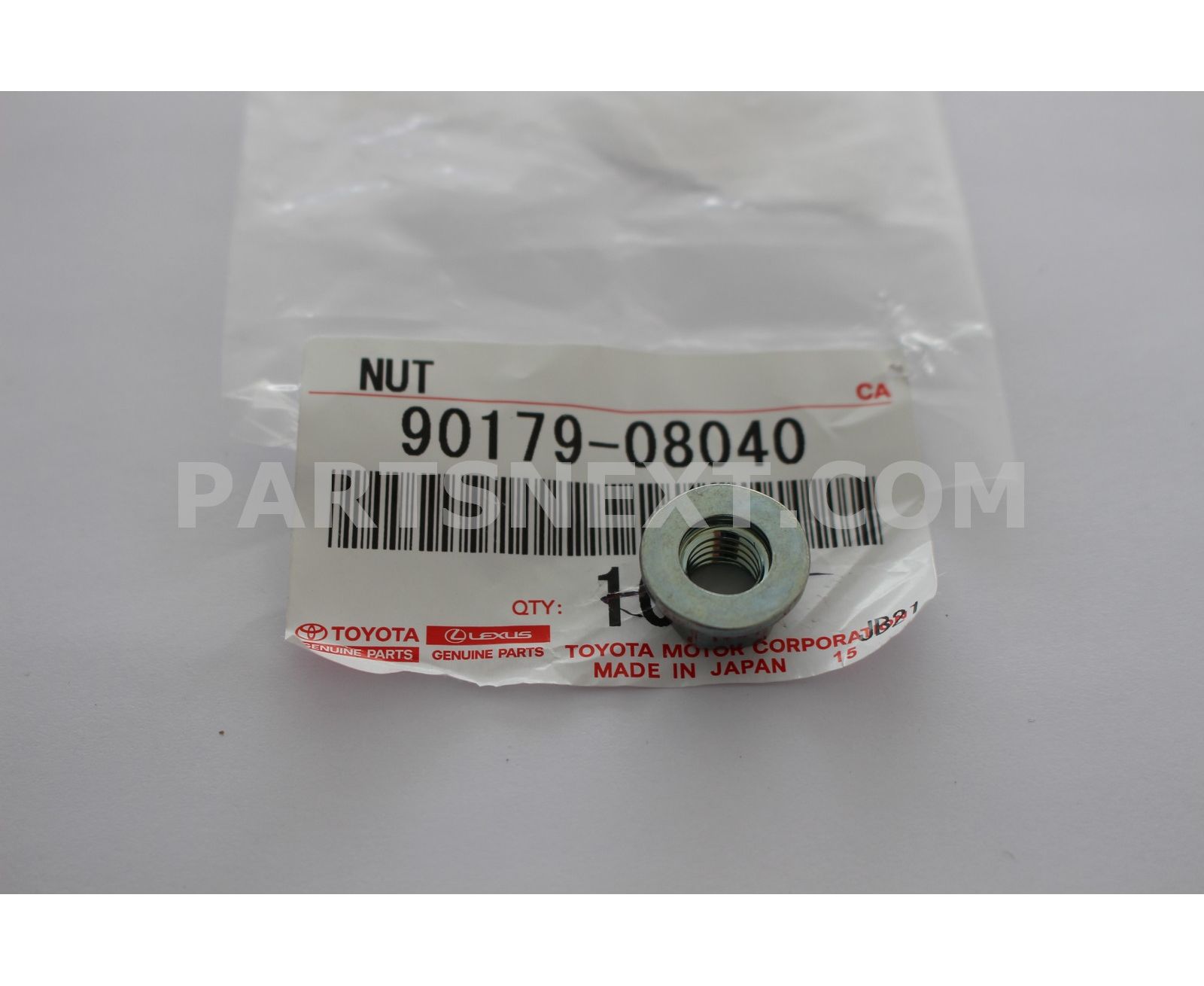 Toyota :: 90179-08040 NUT (FOR TRANSMISSION CONTROL CABLE)
