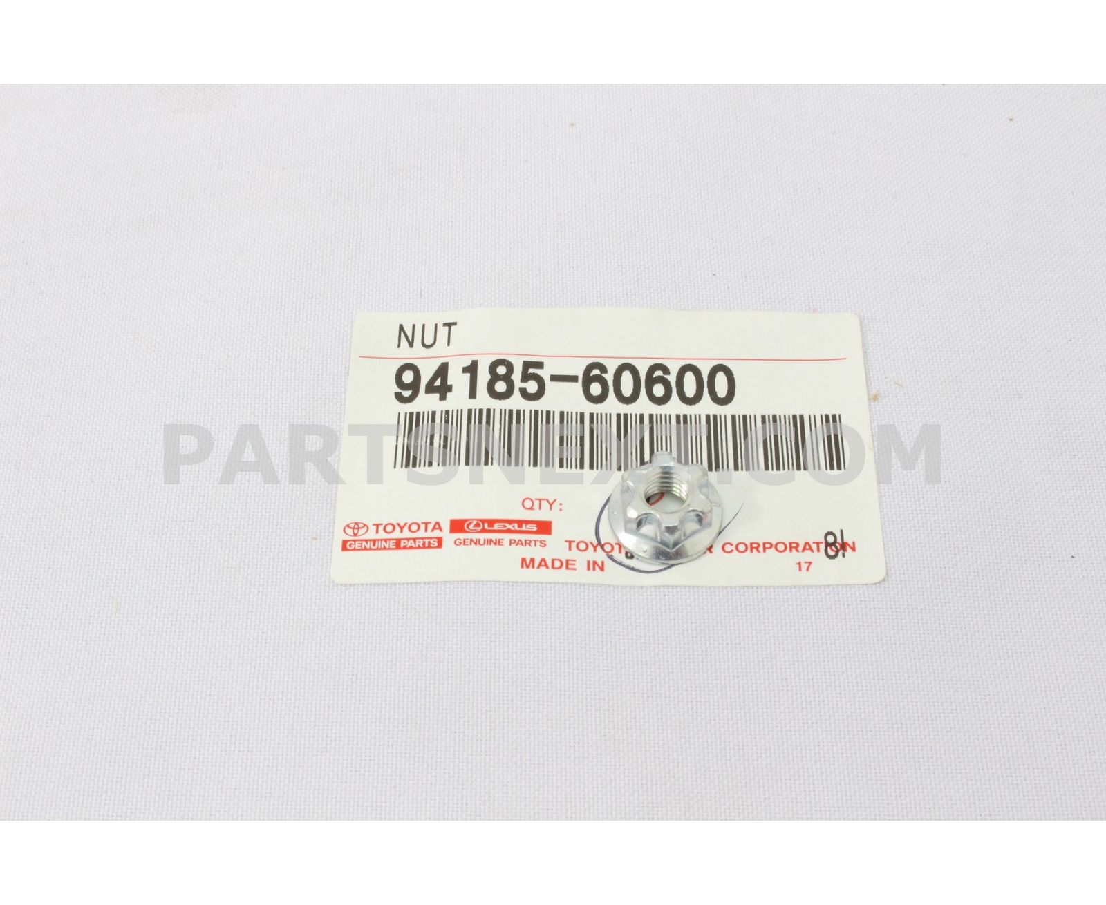 Toyota :: 94185-60600 NUT, TILT ROOF HOUSING