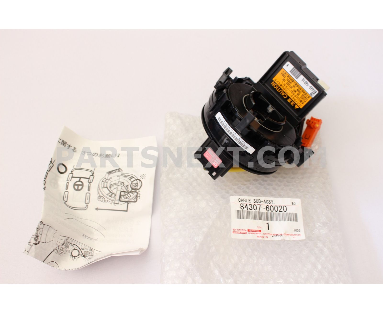 Toyota :: 84307-60020 CABLE SUB-ASSY, SPIRAL