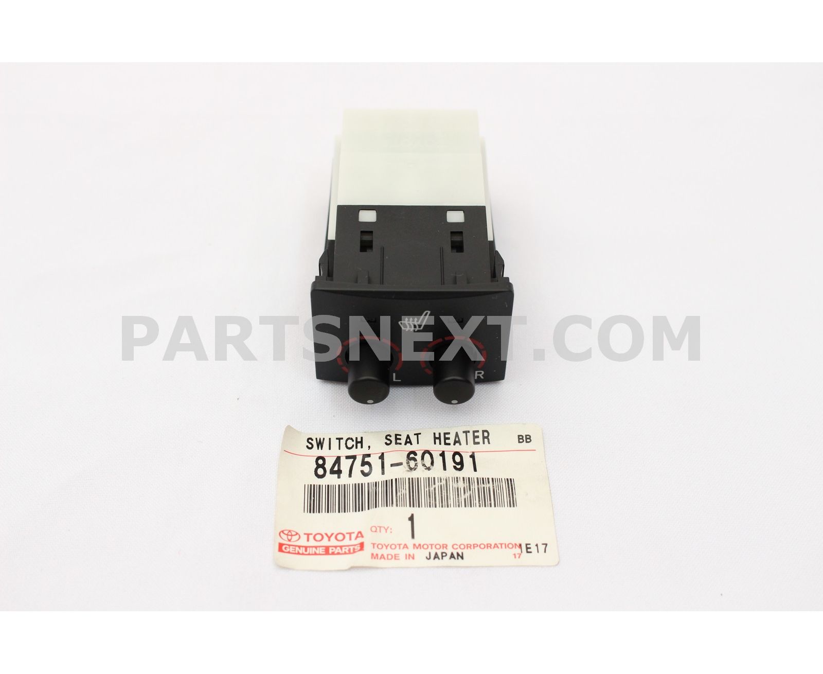 Toyota :: 84751-60191 SWITCH, SEAT HEATER