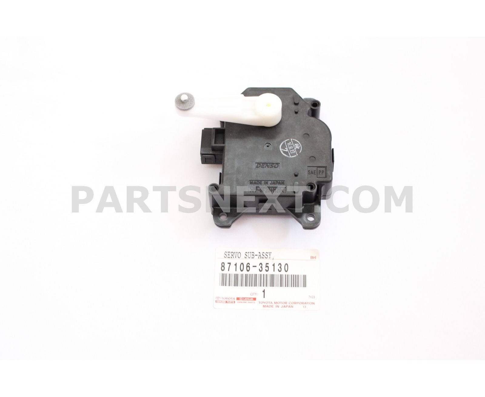 Toyota :: 87106-35130 SERVO SUB-ASSY, DAMPER(FOR BLOWER)