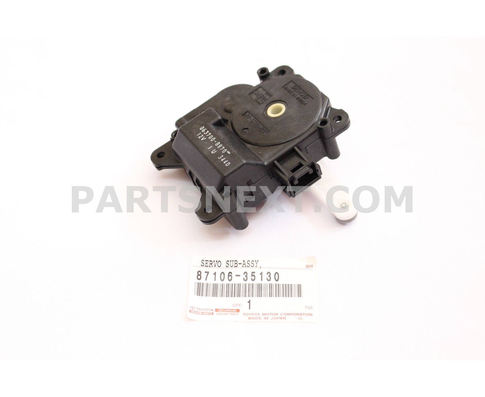 Toyota :: 87106-35130 SERVO SUB-ASSY, DAMPER(FOR BLOWER)