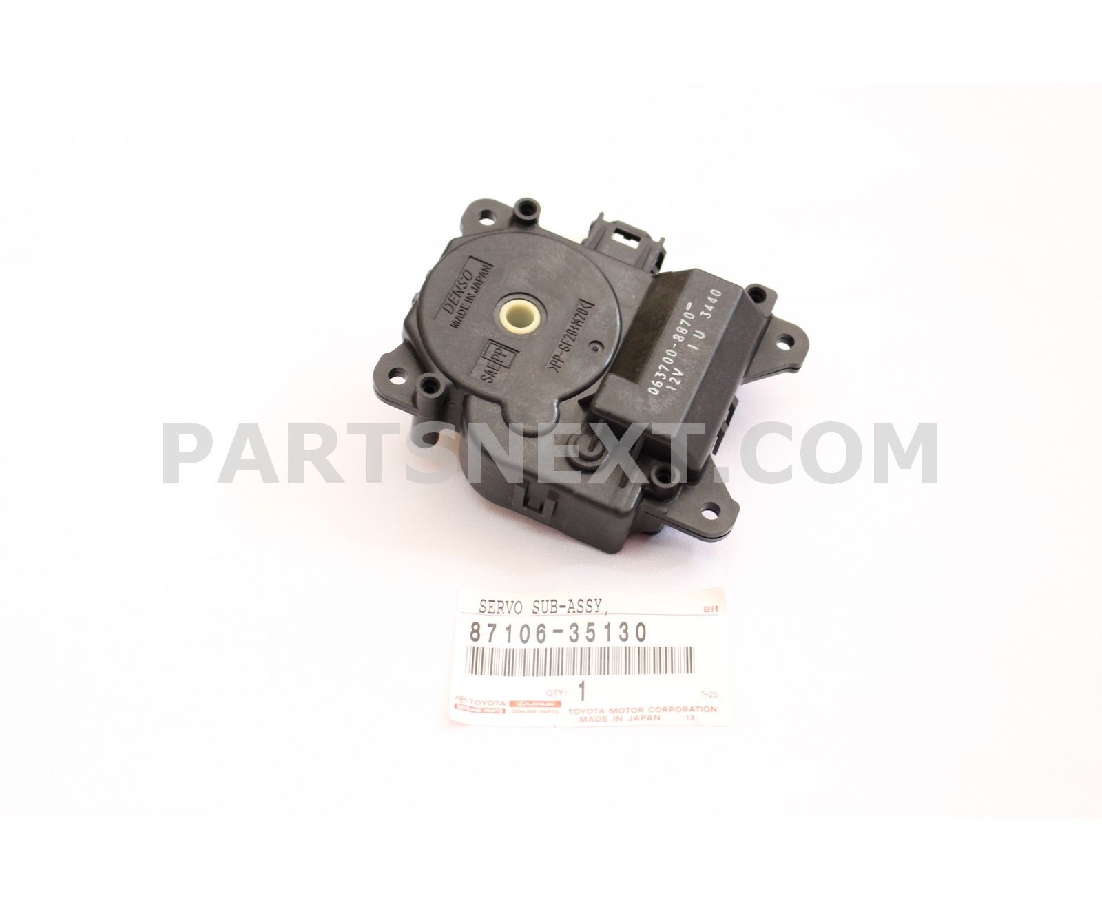 Toyota :: 87106-35130 SERVO SUB-ASSY, DAMPER(FOR BLOWER)