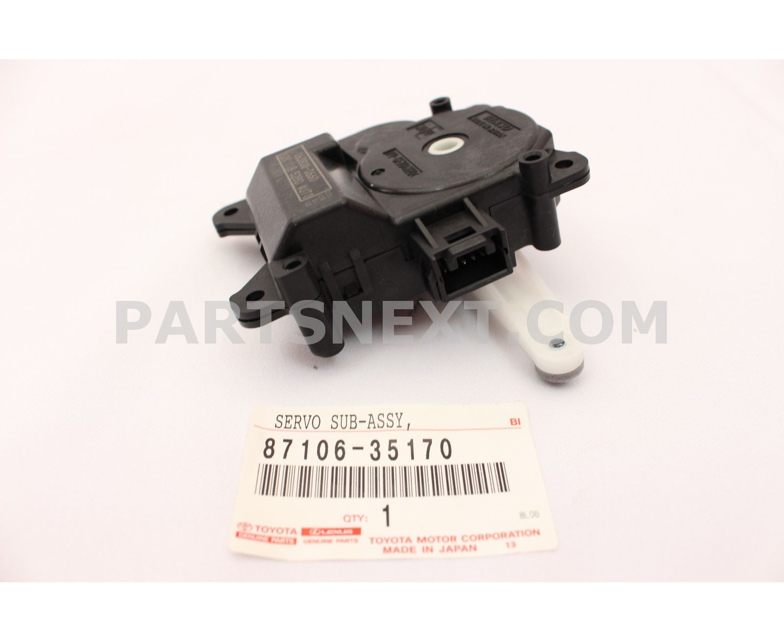 Toyota :: 87106-35170 SERVO SUB-ASSY, DAMPER(FOR AIRMIX)