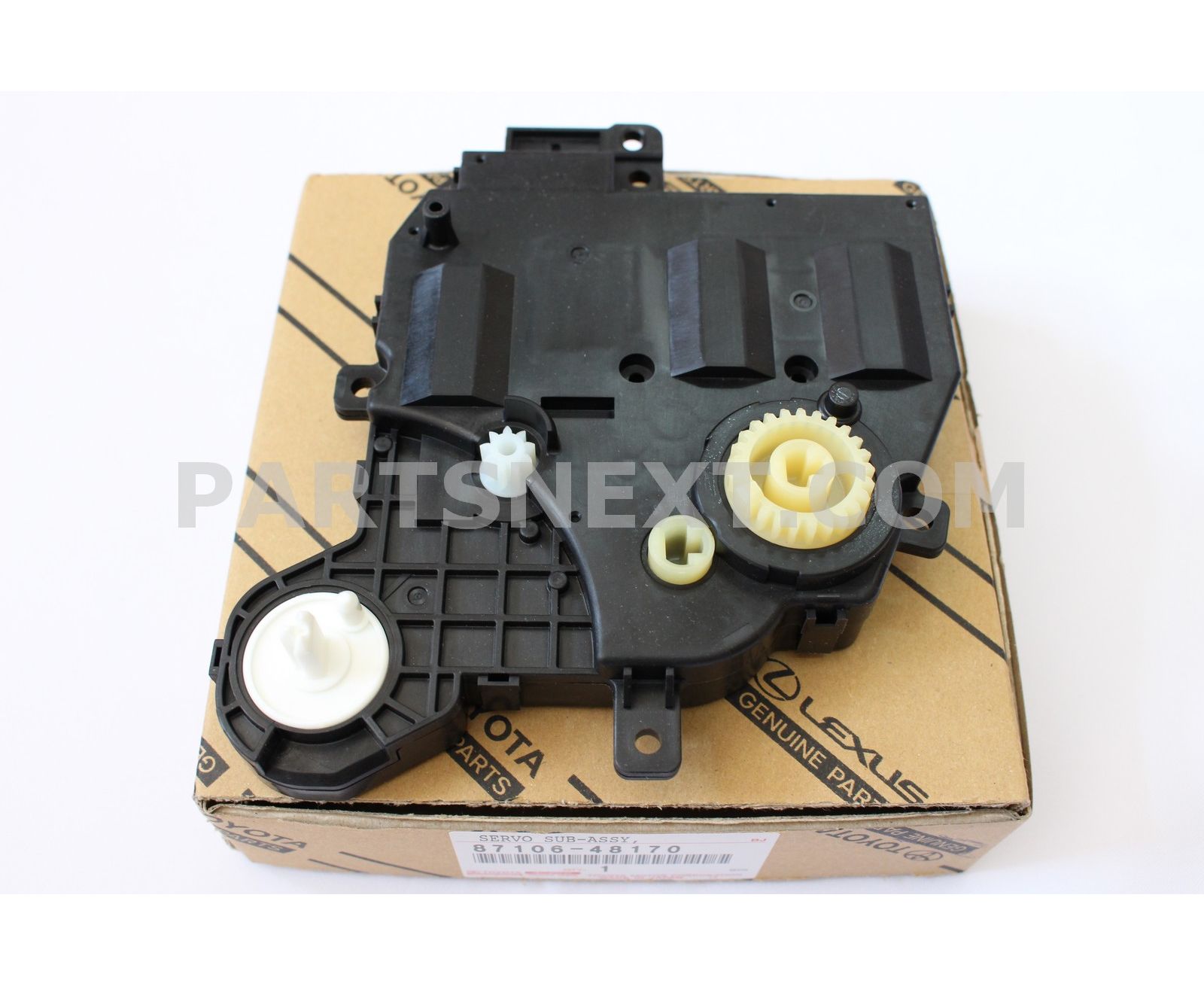 Toyota :: 87106-48170 DAMPER SERVO SUB-ASSY, AIR CONDITIONER RADIATOR, NO.1
