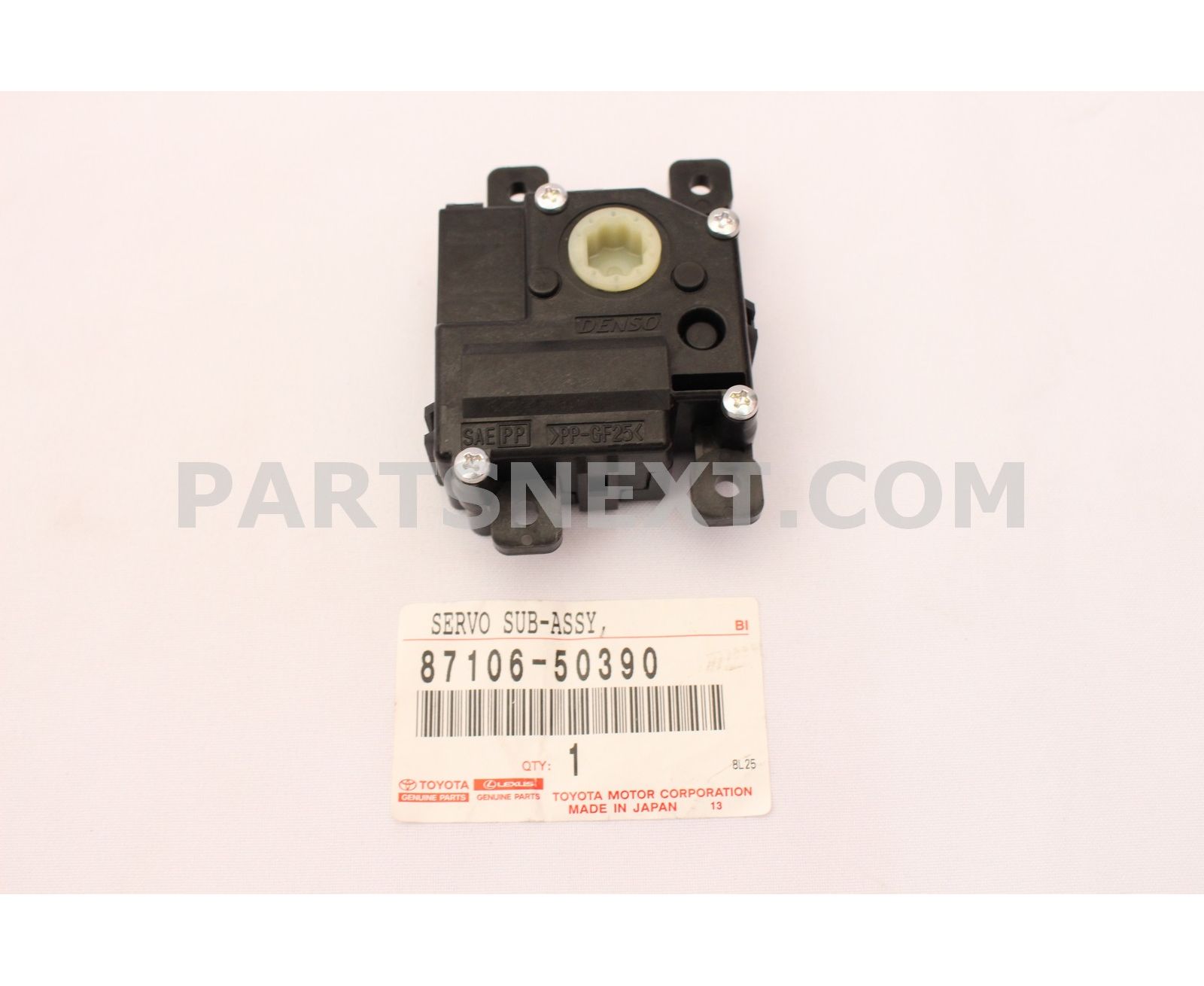 Toyota :: 87106-50390 DAMPER SERVO SUB-ASSY, AIR CONDITIONER RADIATOR, NO.1