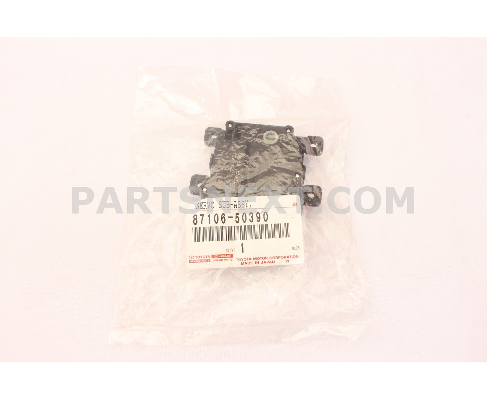 Toyota :: 87106-50390 DAMPER SERVO SUB-ASSY, AIR CONDITIONER RADIATOR, NO.1