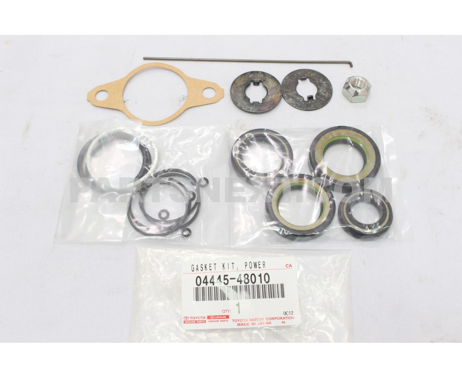 Toyota :: 04445-48010 GASKET KIT, POWER STEERING GEAR(FOR RACK & PINION)