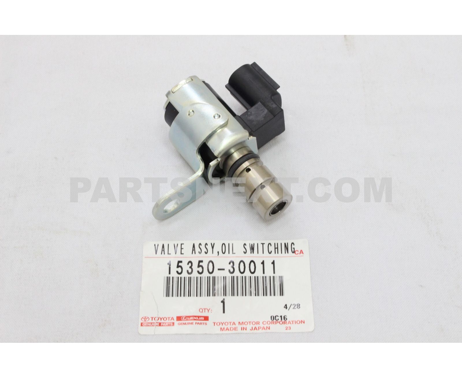 Toyota :: 15350-30011 VALVE ASSY, OIL PRESSURE SWITCHING
