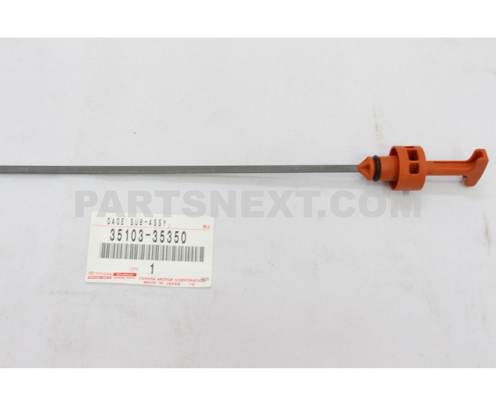 Toyota :: 35103-35350 GAGE SUB-ASSY, TRANSMISSION OIL LEVEL