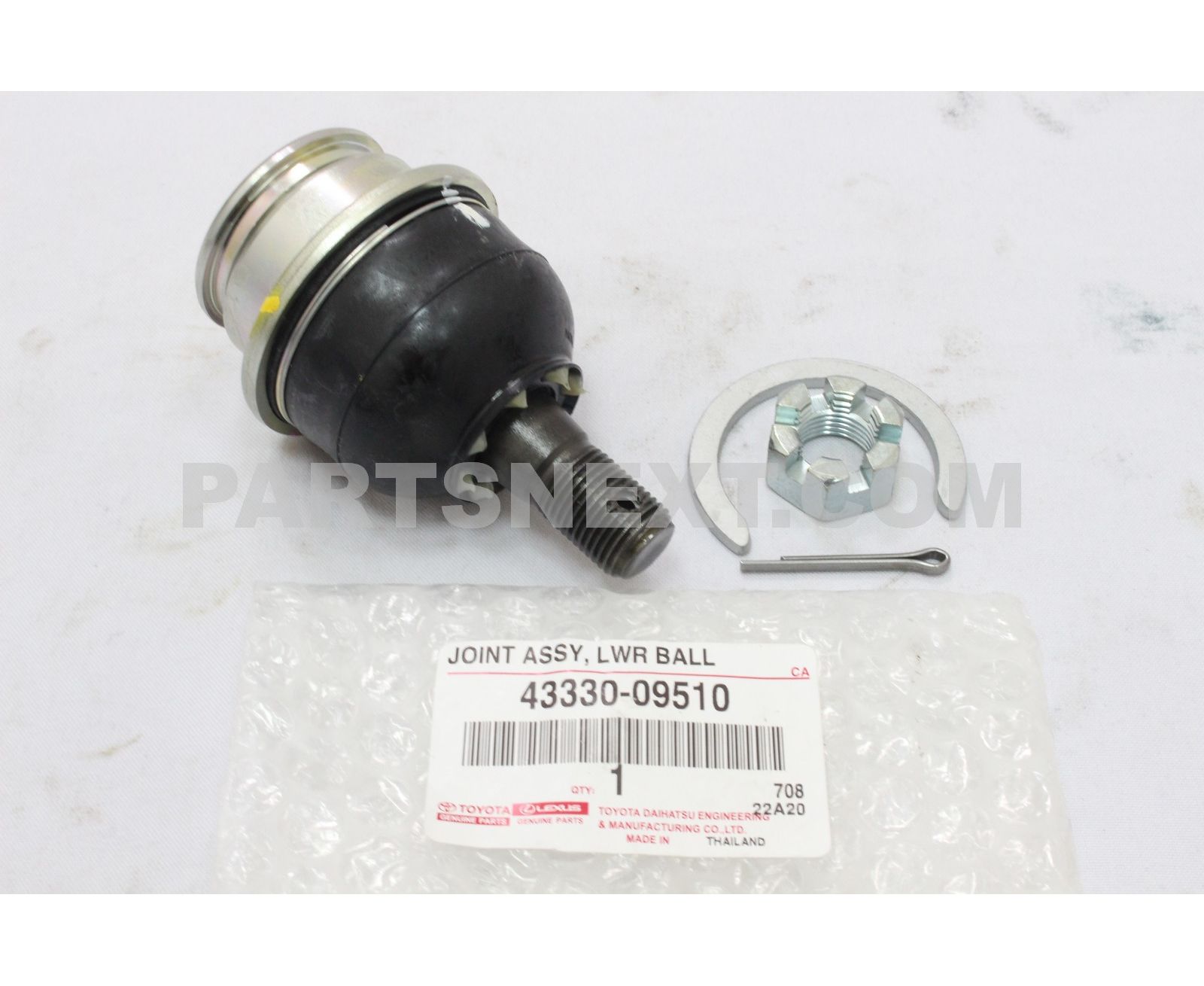 Toyota :: 43330-09510 JOINT ASSY, LOWER BALL, FRONT, RH/LH