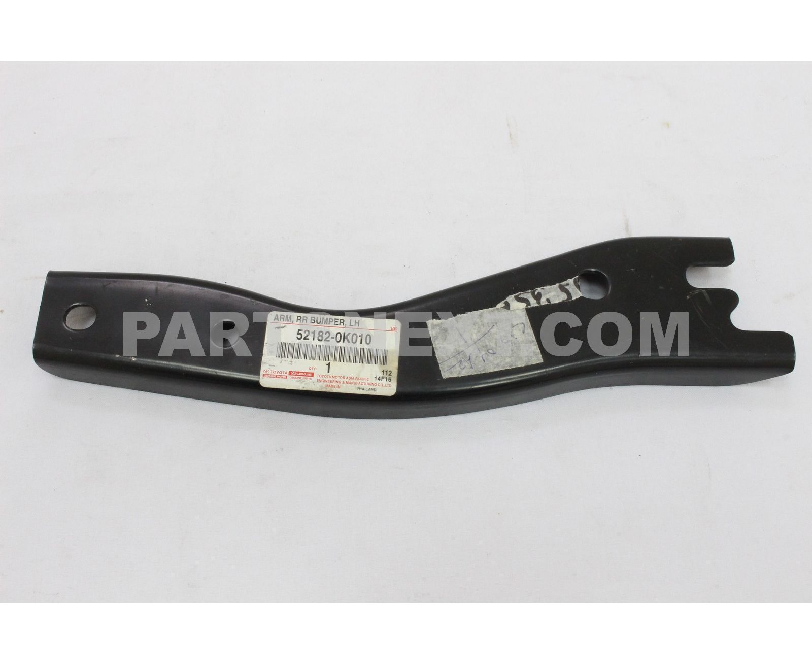 Toyota :: 52182-0K010 ARM, REAR BUMPER, LH