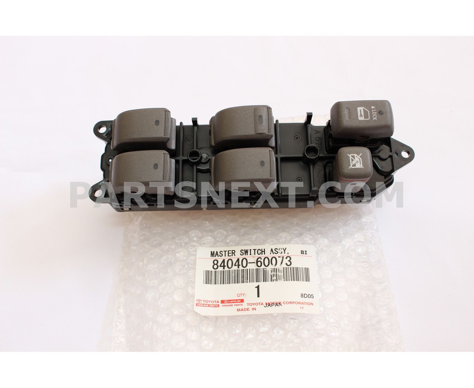 Toyota :: 84040-60073 MASTER SWITCH ASSY, POWER WINDOW REGULATOR