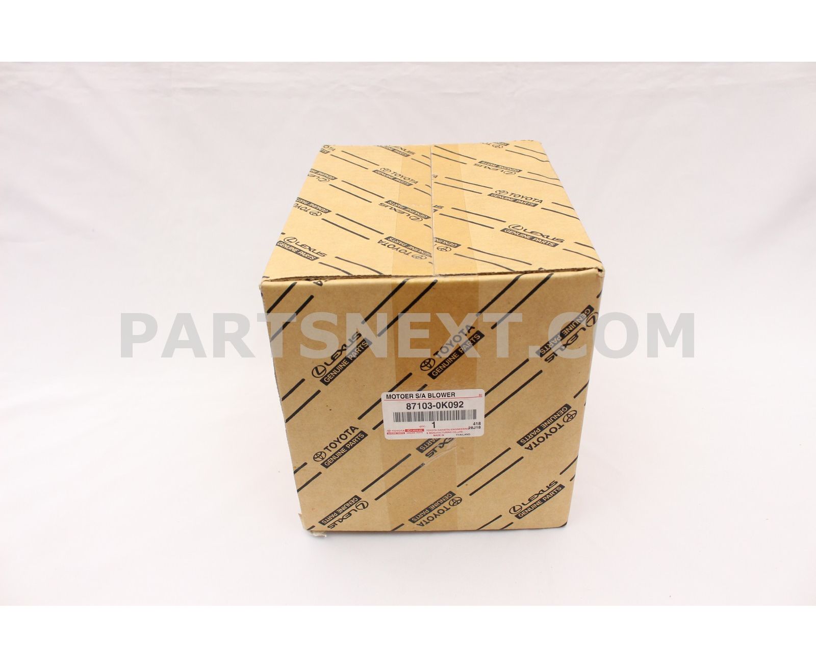 Toyota :: 87103-0K092 MOTOR SUB-ASSY, BLOWER W/FAN