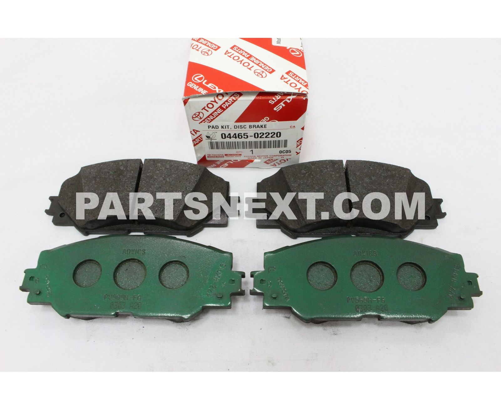 Toyota :: 04465-02220 PAD KIT, DISC BRAKE, FRONT