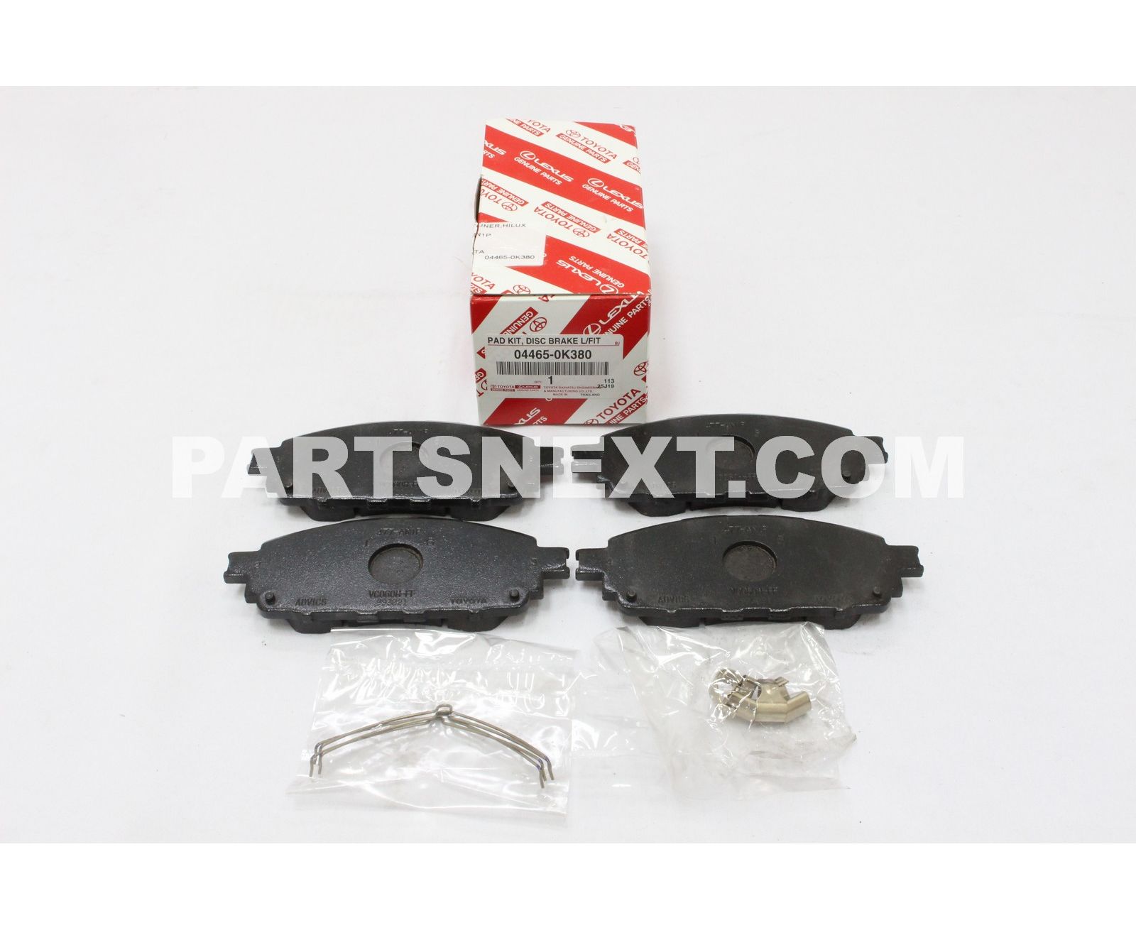 Toyota :: 04465-0K380 PAD KIT DISC BRAKE