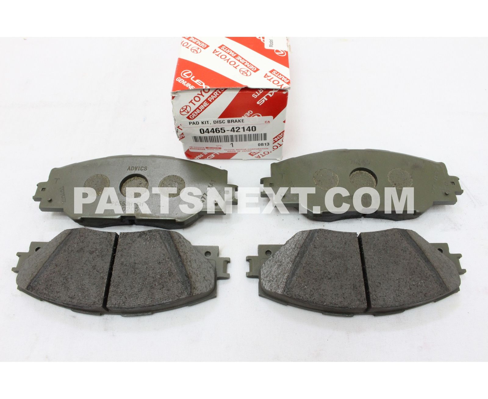 Toyota :: 04465-42140 PAD KIT, DISC BRAKE, FRONT