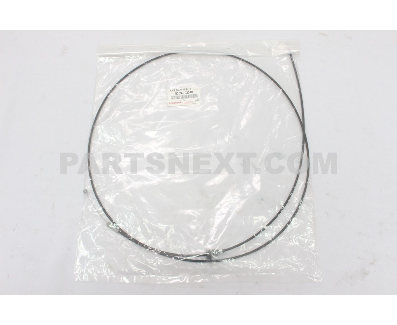 Toyota :: 53630-02040 CABLE ASSY, HOOD LOCK CONTROL