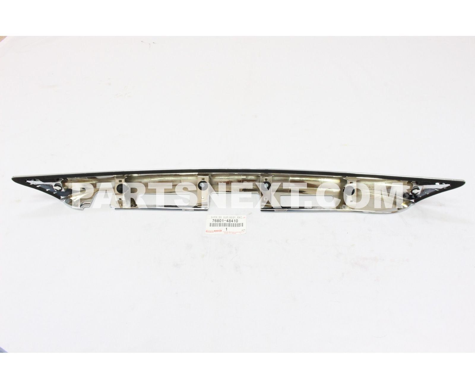 Toyota :: 76801-48410 GARNISH SUB-ASSY, BACK DOOR, OUTSIDE