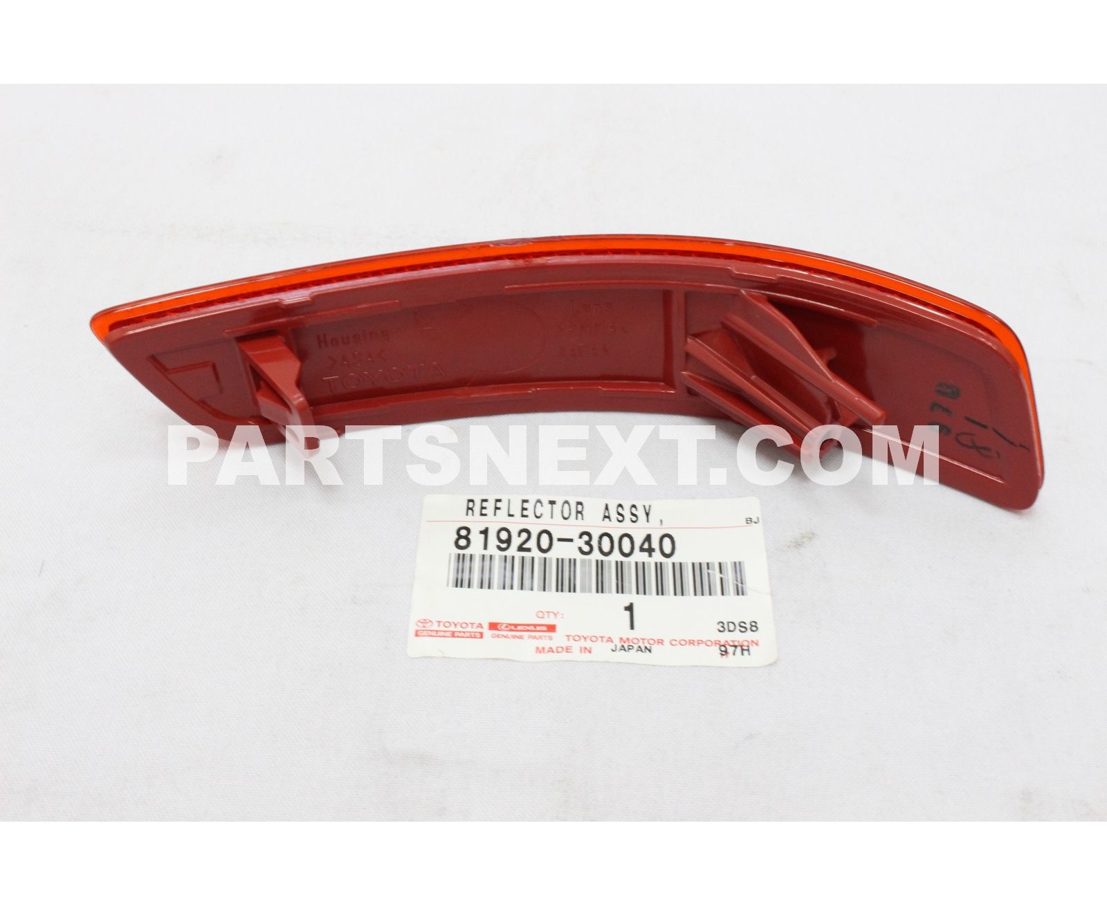 Toyota :: 81920-30040 REFLECTOR ASSY, REFLEX, LH