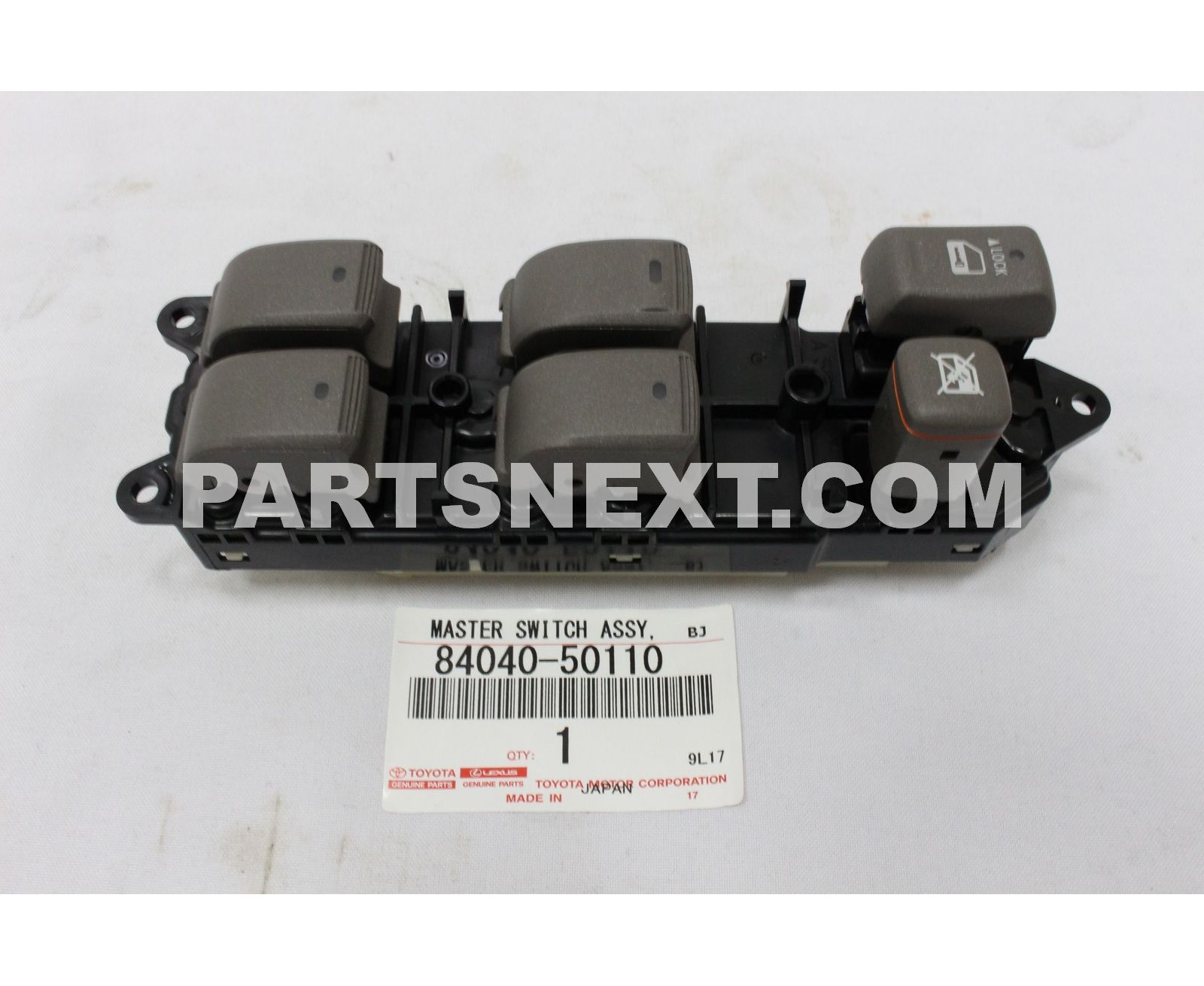 Toyota :: 84040-50110 MASTER SWITCH ASSY, POWER WINDOW REGULATOR