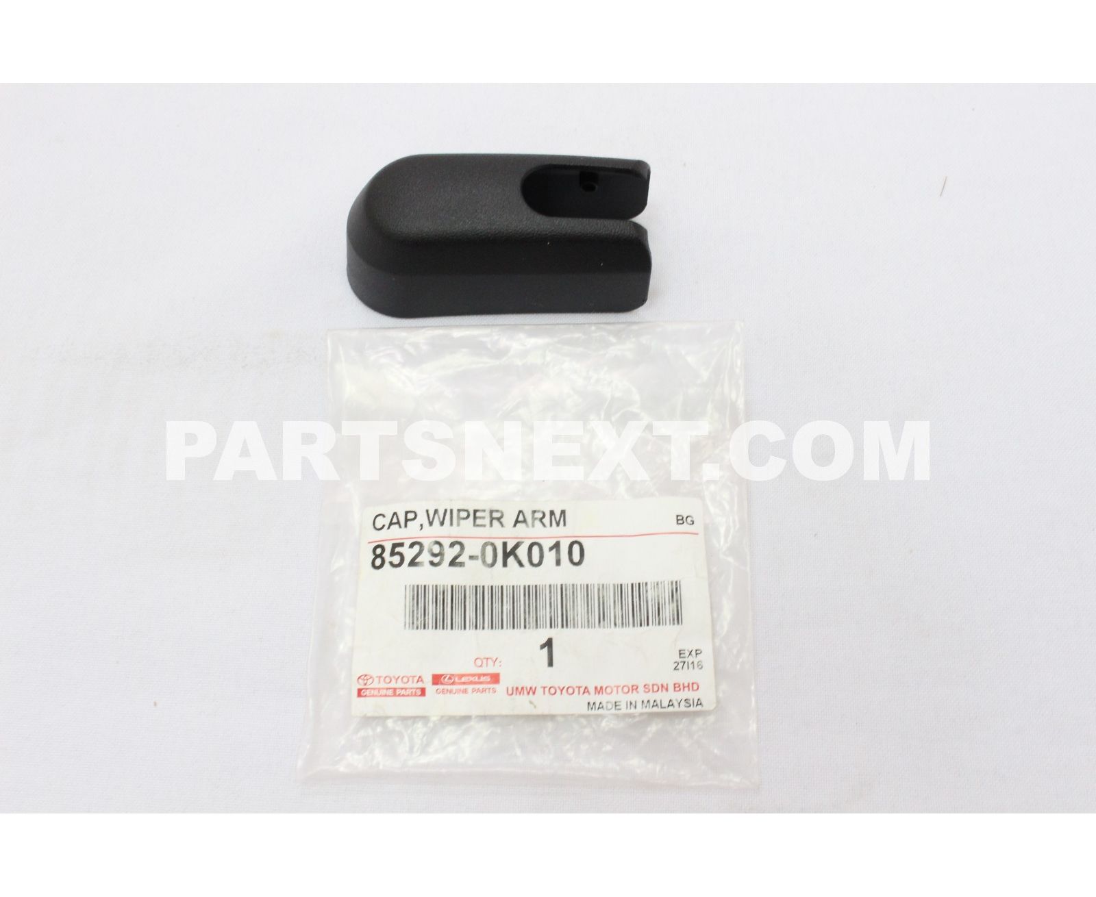 Toyota :: 85292-0K010 CAP, REAR WIPER ARM HEAD
