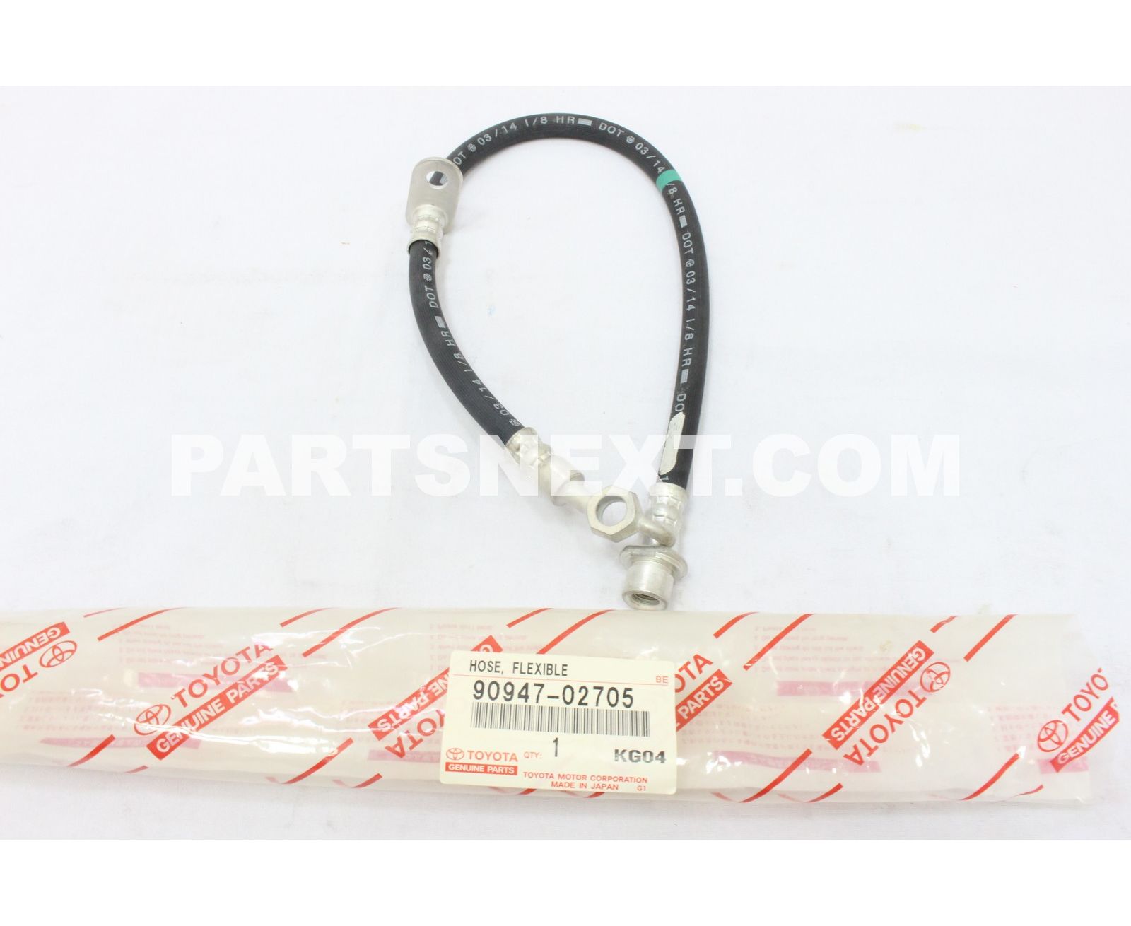 Toyota :: 90947-02705 HOSE, FLEXIBLE(FOR REAR RH)