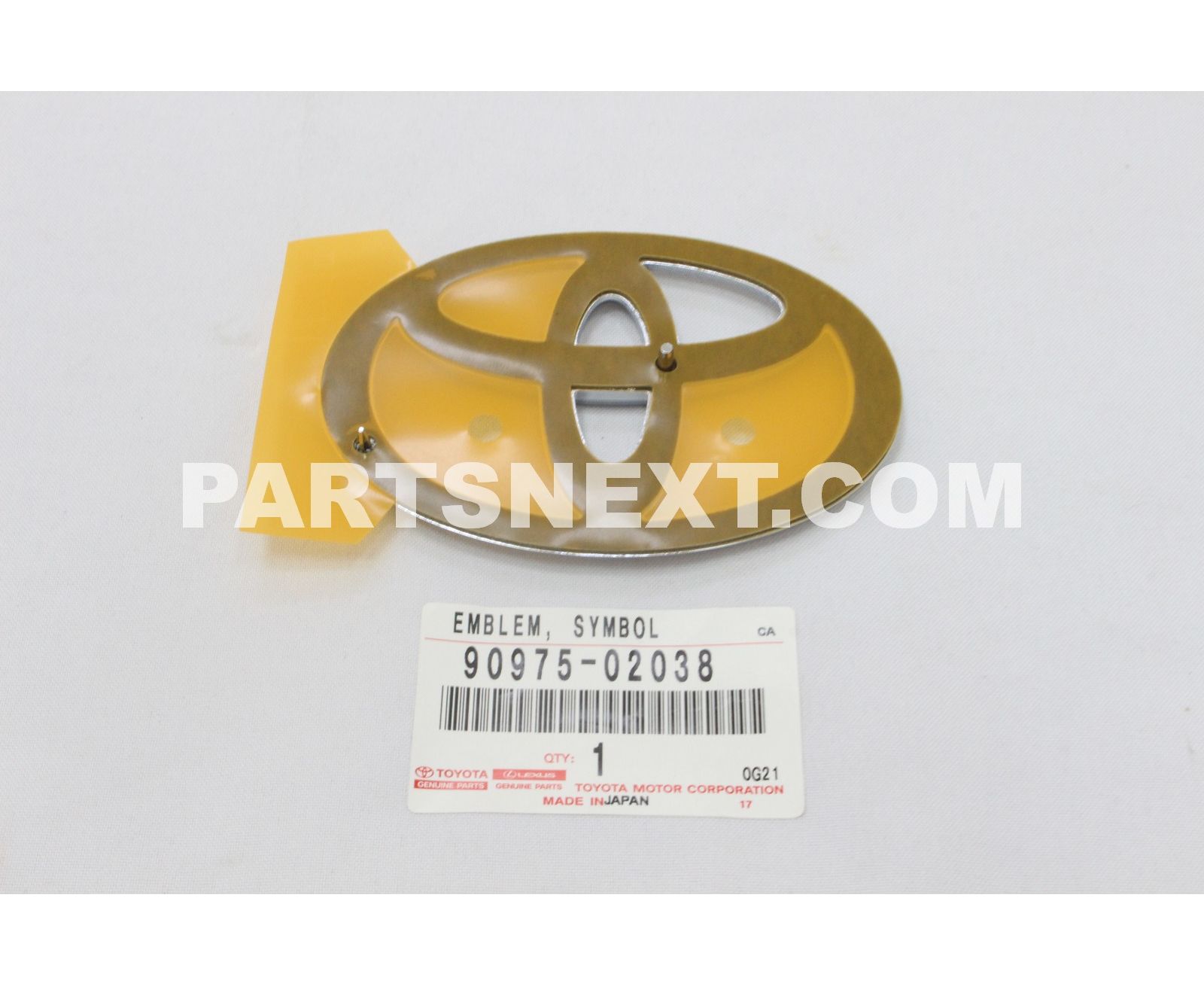 Toyota :: 90975-02038 EMBLEM, SYMBOL