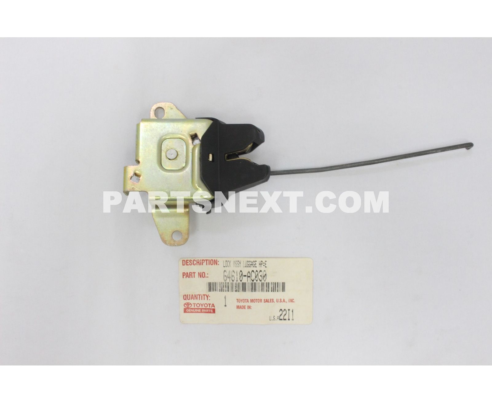 Toyota :: 64610-AC030 LOCK ASSY, LUGGAGE COMPARTMENT DOOR