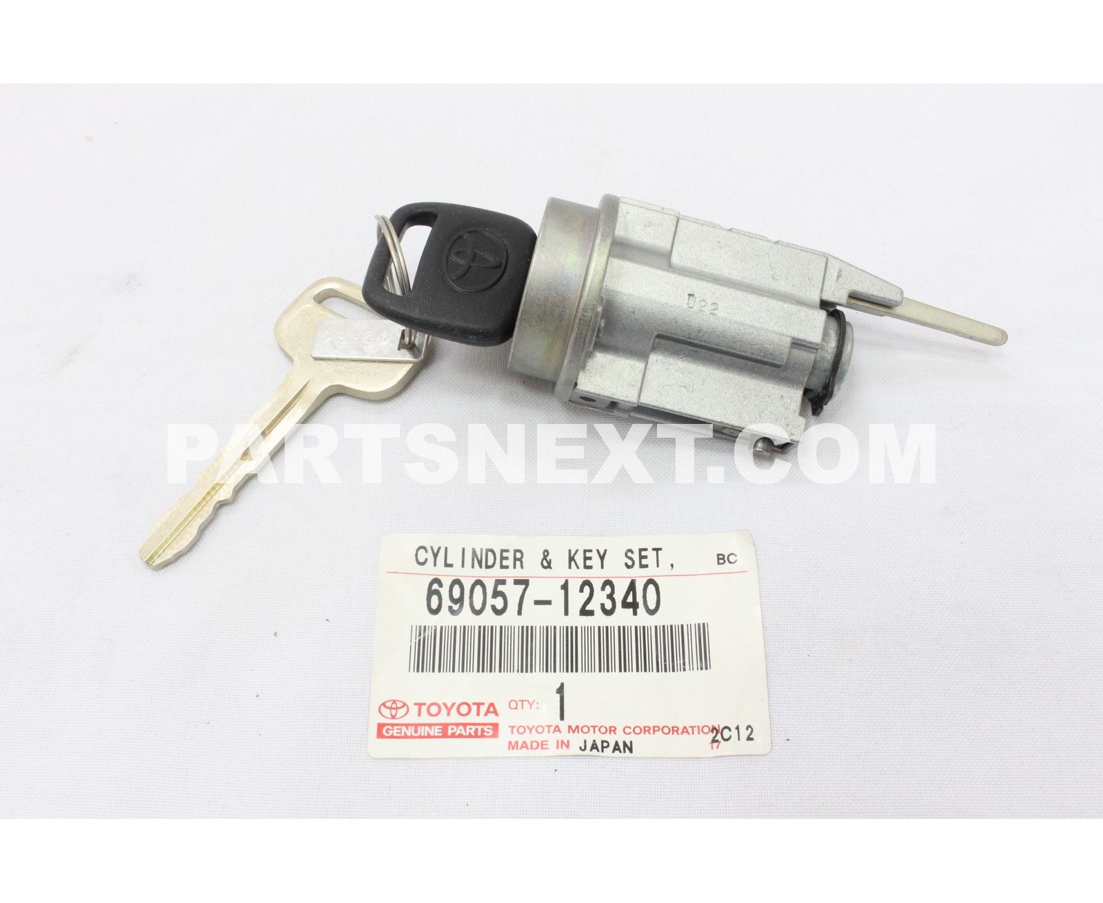 Toyota :: 69057-12340 CYLINDER & KEY SET, IGNITION SWITCH LOCK