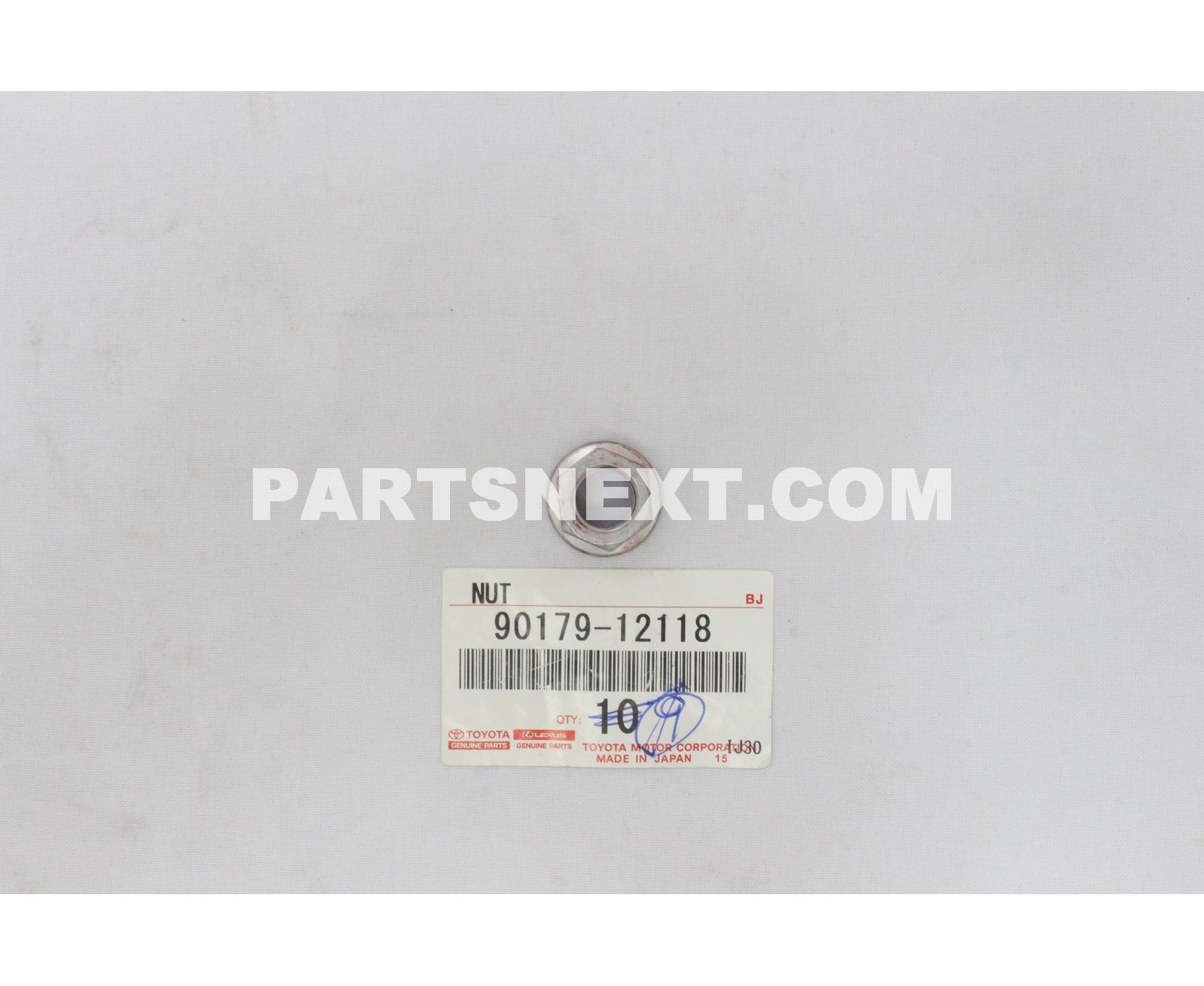 Toyota :: 90179-12118 NUT(FOR BACKING PLATE TO REAR AXLE HOUSING SETTING)