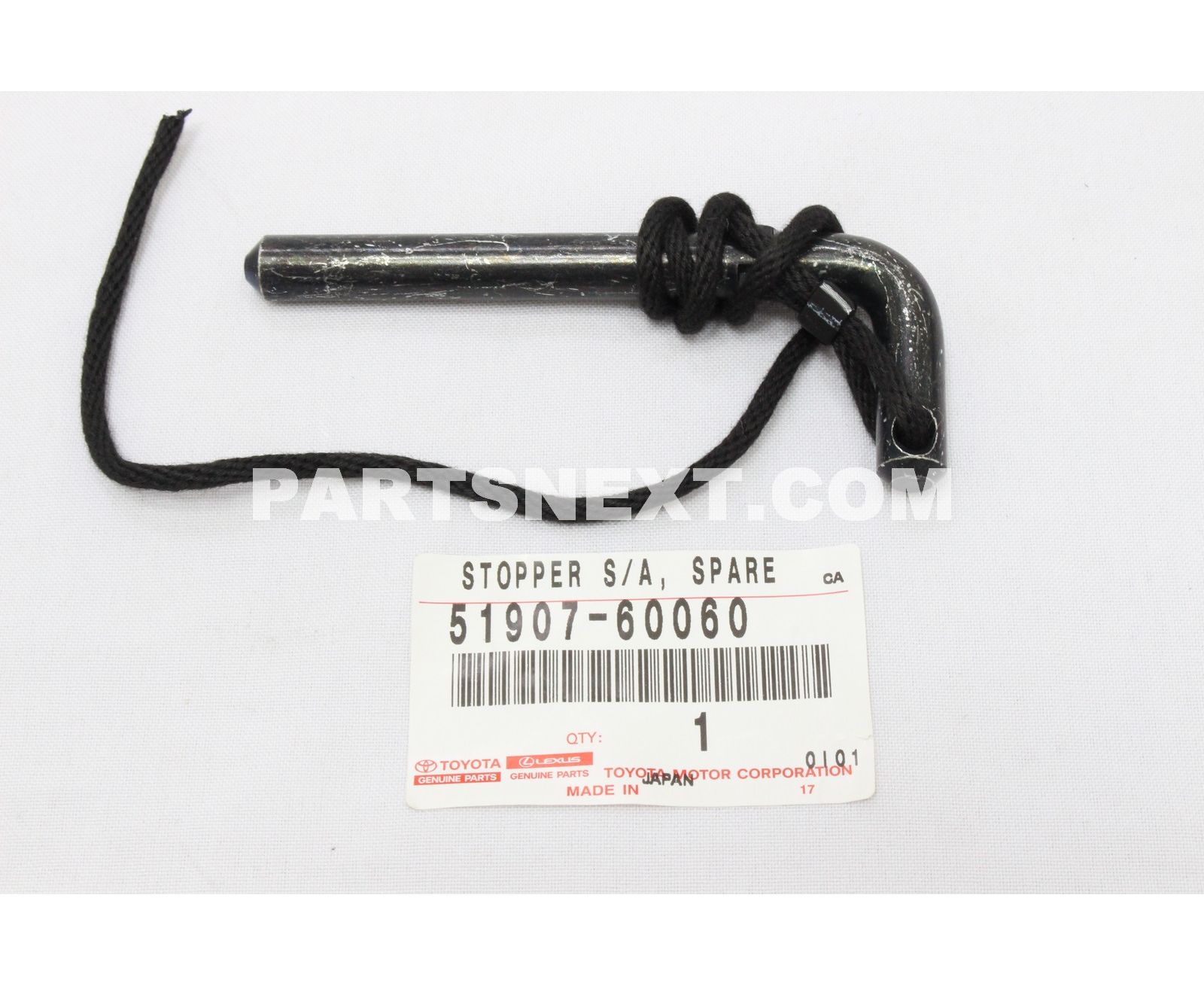 Toyota :: 51907-60060 STOPPER SUB-ASSY, SPARE WHEEL CARRIER