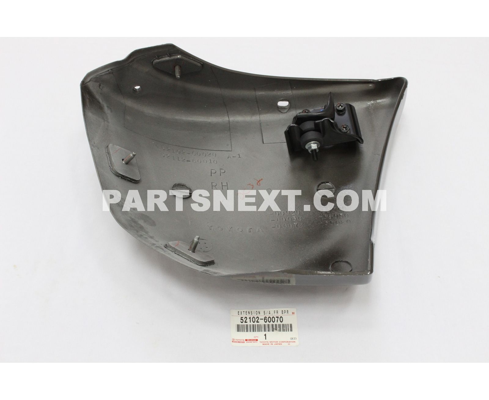 Toyota :: 52102-60070 EXTENSION, FRONT BUMPER, RH