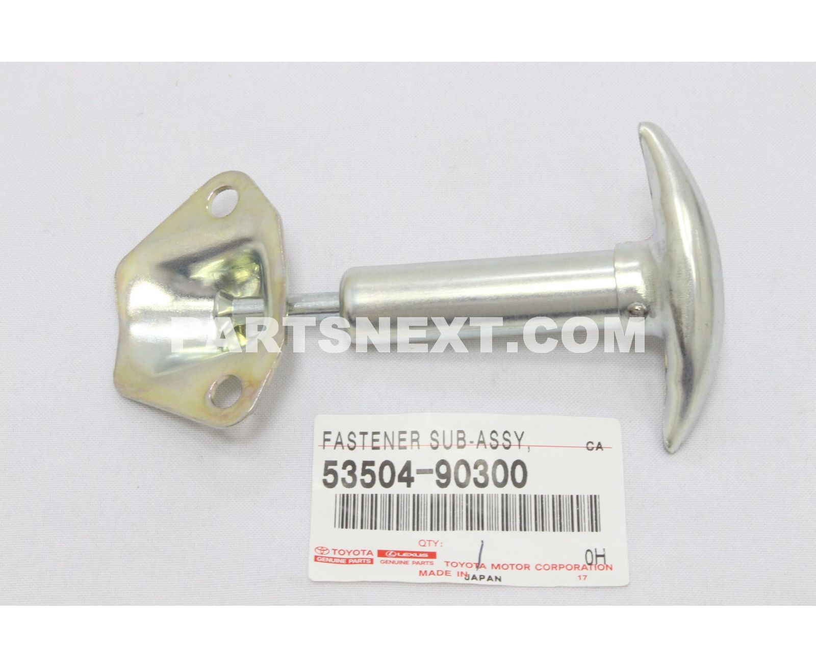 Toyota :: 53504-90300 FASTENER SUB-ASSY, HOOD