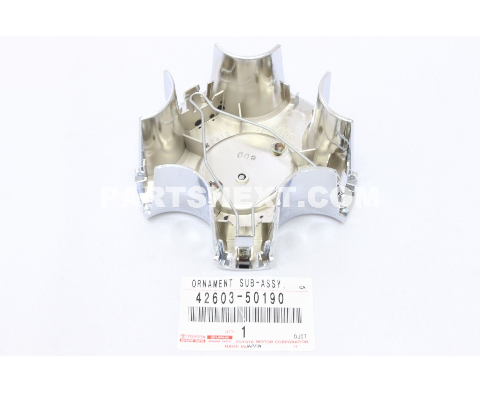 Toyota :: 42603-50190 ORNAMENT SUB-ASSY, WHEEL HUB