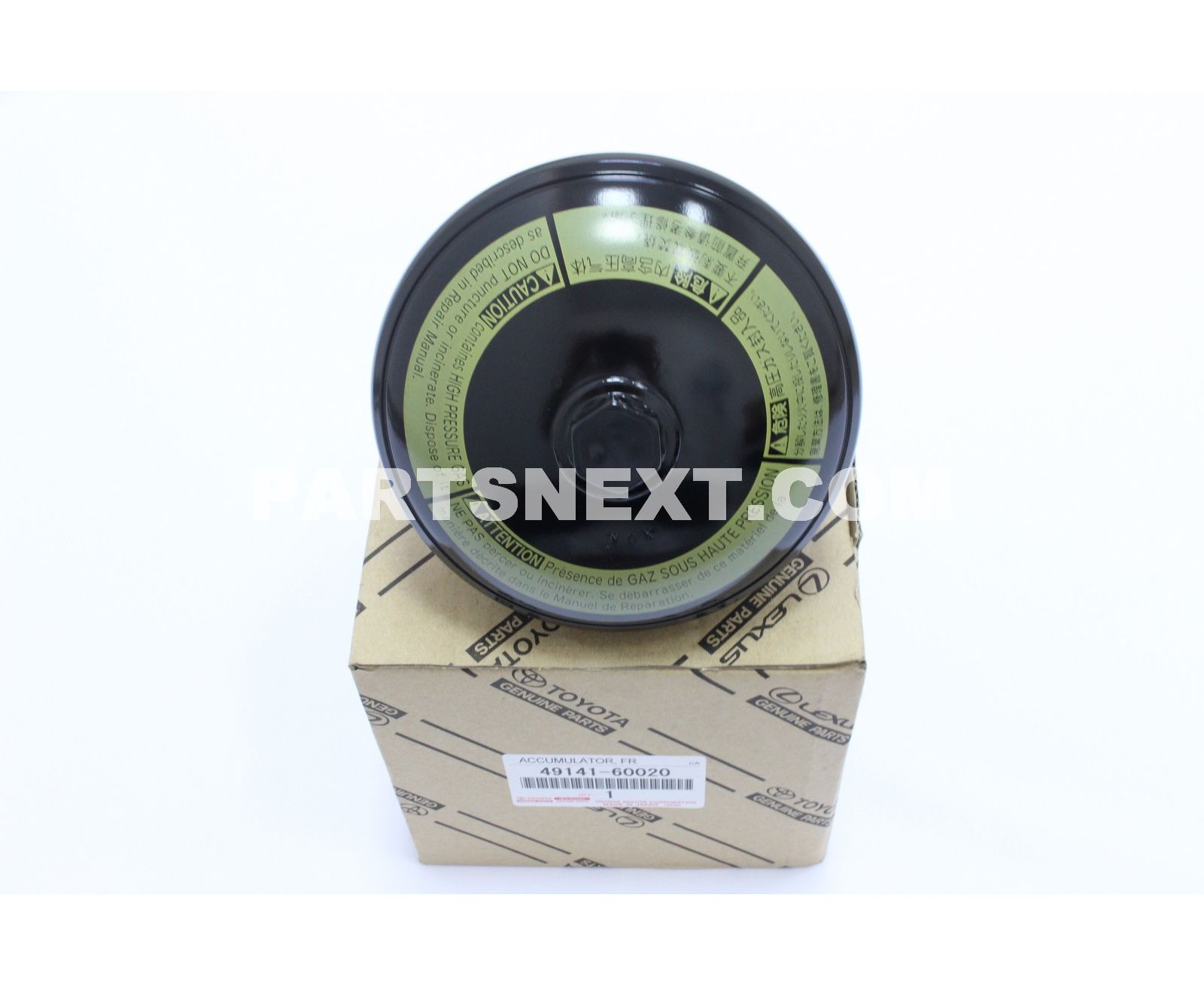 Toyota :: 49141-60020 ACCUMULATOR, FRONT SUSPENSION CONTROL, RH/LH