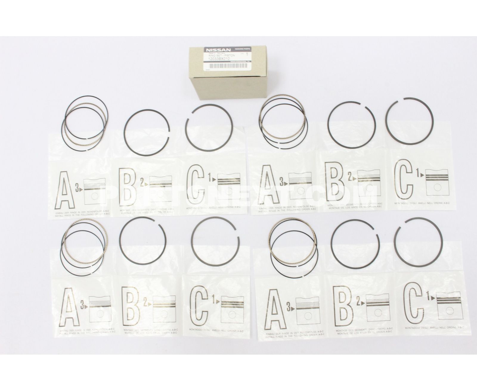 Nissan :: 12033-BX010 RING SET-PISTON