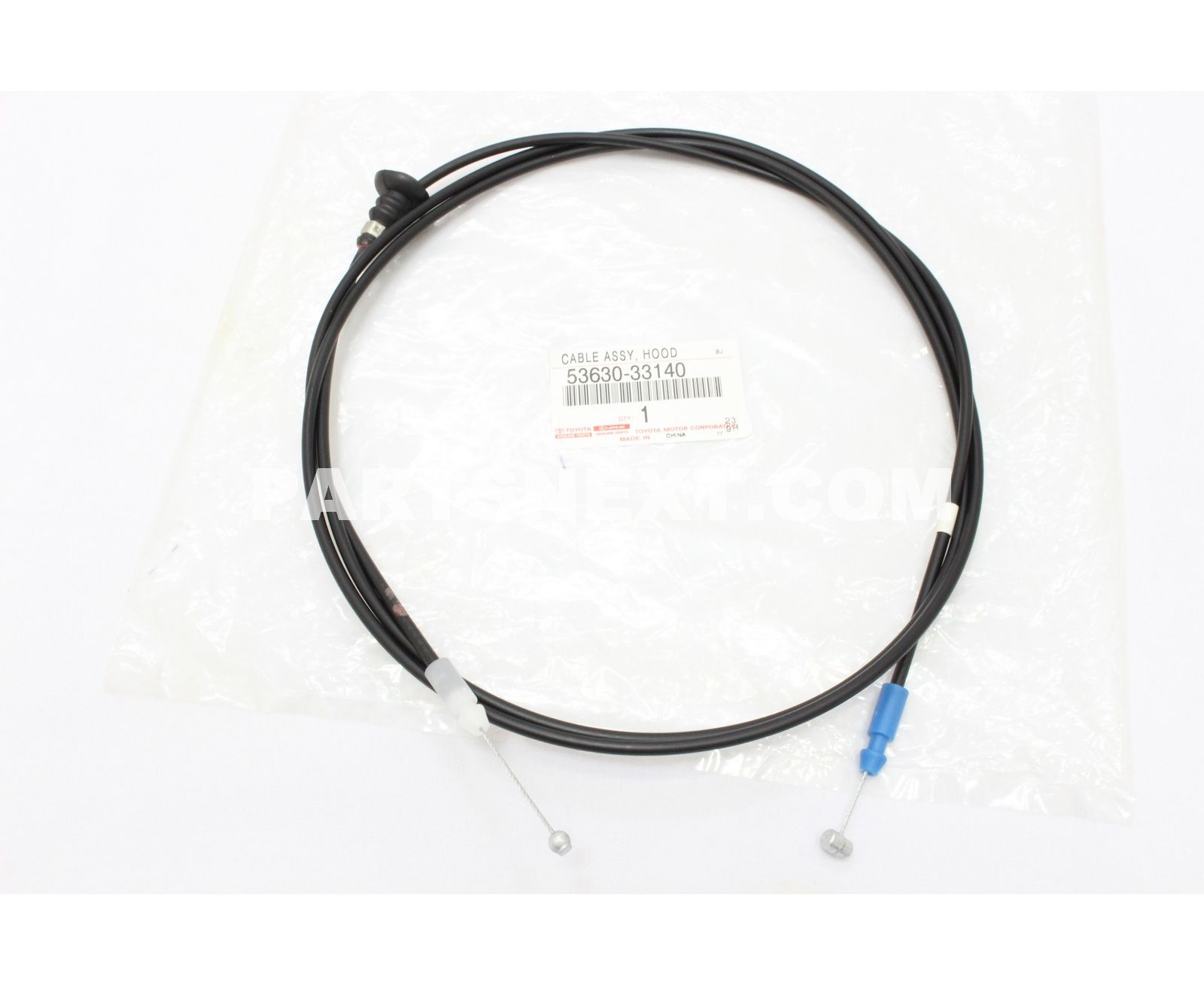 Toyota :: 53630-33140 CABLE ASSY, HOOD LOCK CONTROL